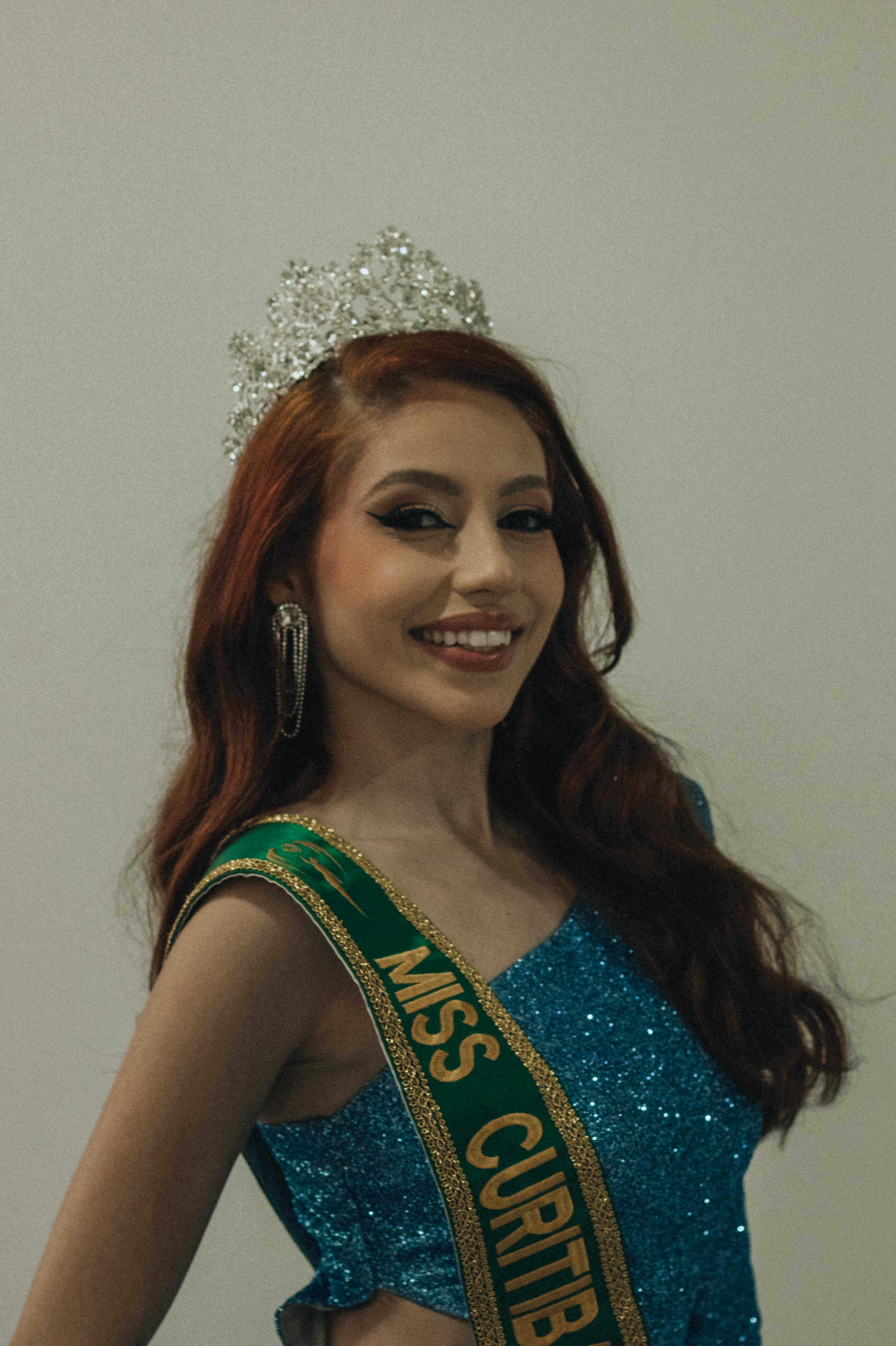 Beauty Pageant Winner in Sparkling Gown · Free Stock Photo