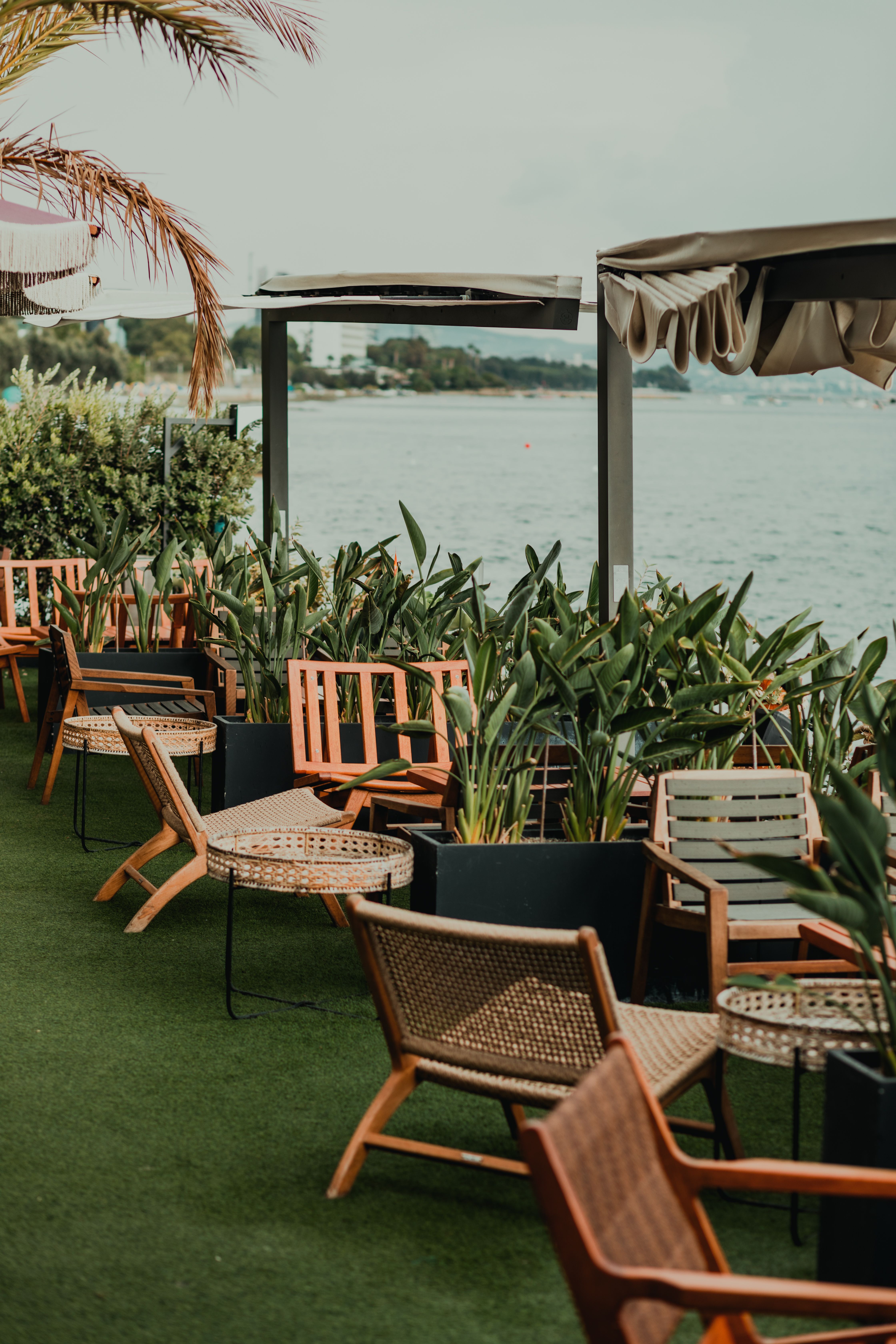 Cozy Outdoor Cafe by the Water · Free Stock Photo