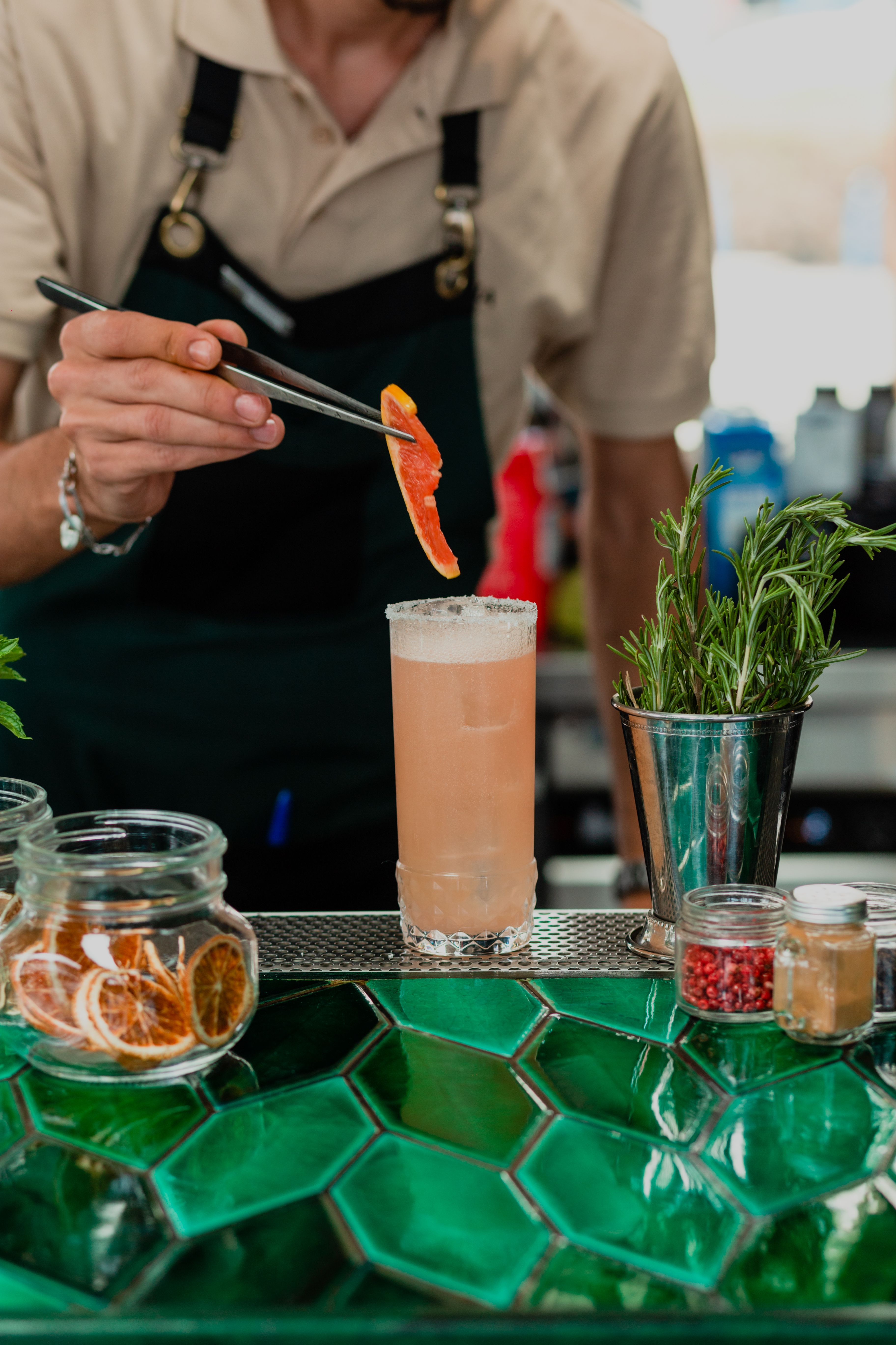 Artisan Cocktail Preparation at Modern Bar · Free Stock Photo
