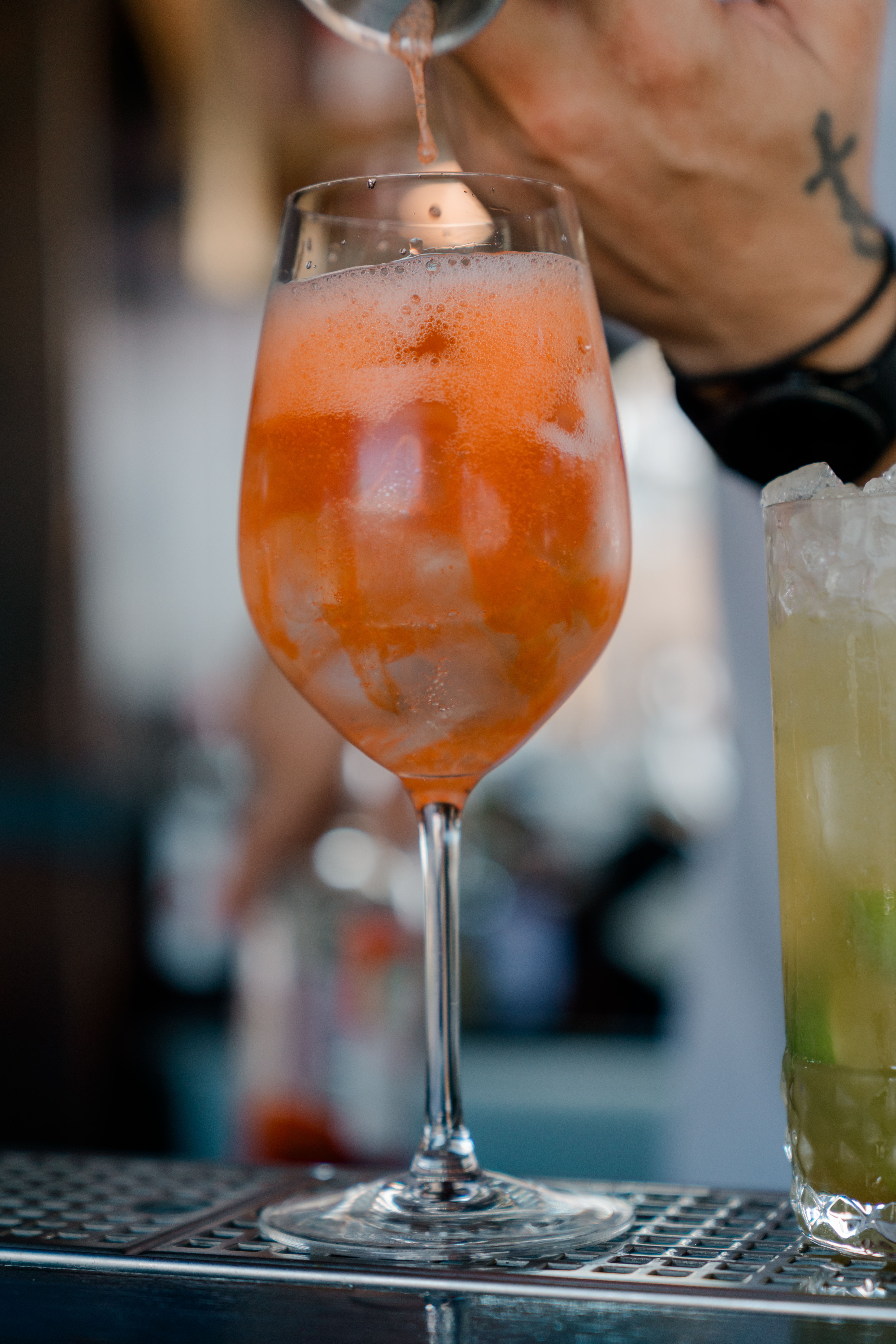 Refreshing Cocktail Being Prepared at Bar · Free Stock Photo