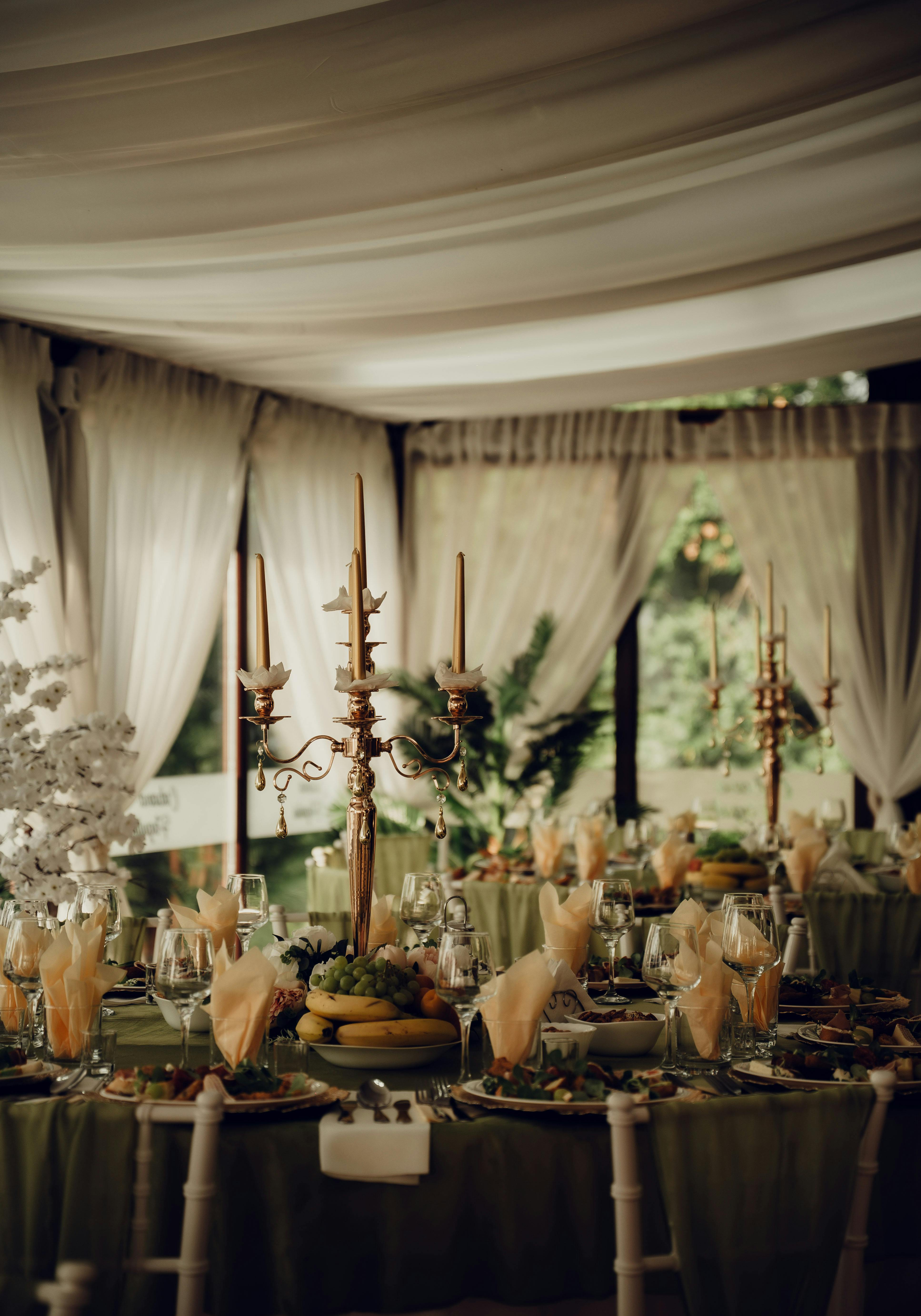 Elegant Wedding Reception Setup in Cluj-Napoca · Free Stock Photo