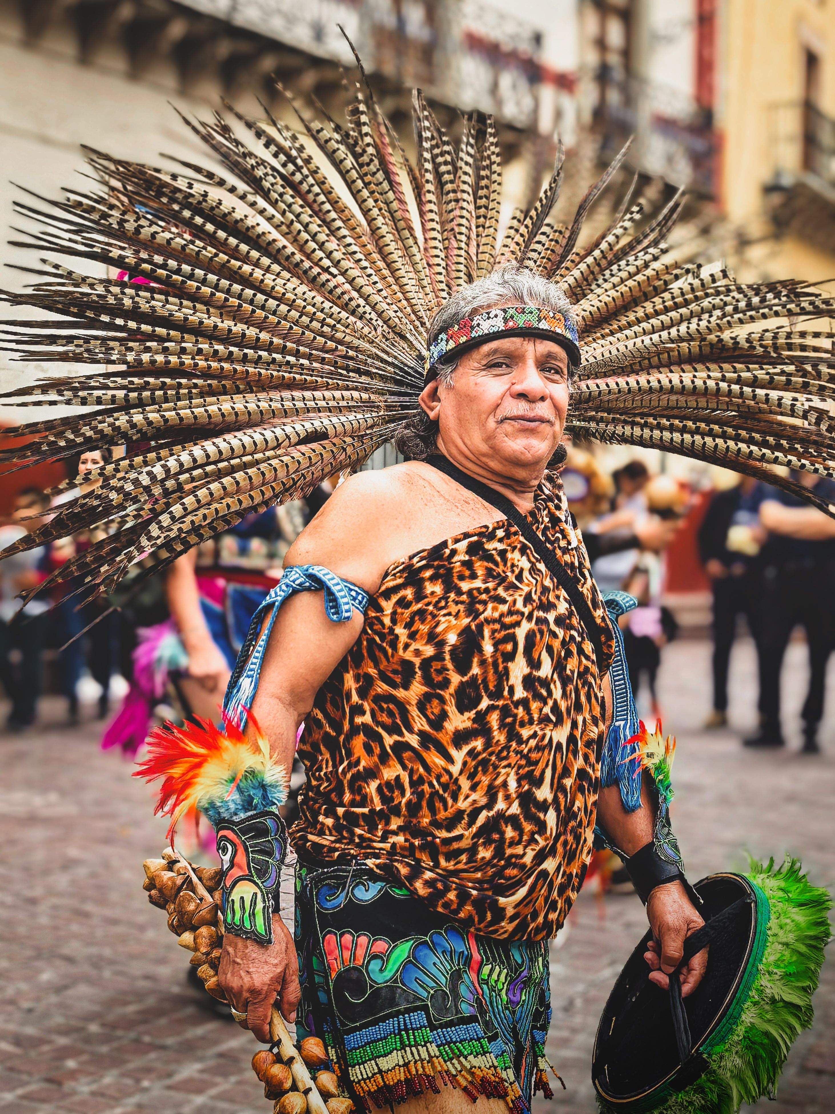 Traditional Aztec Dancer in Guanajuato, Mexico · Free Stock Photo