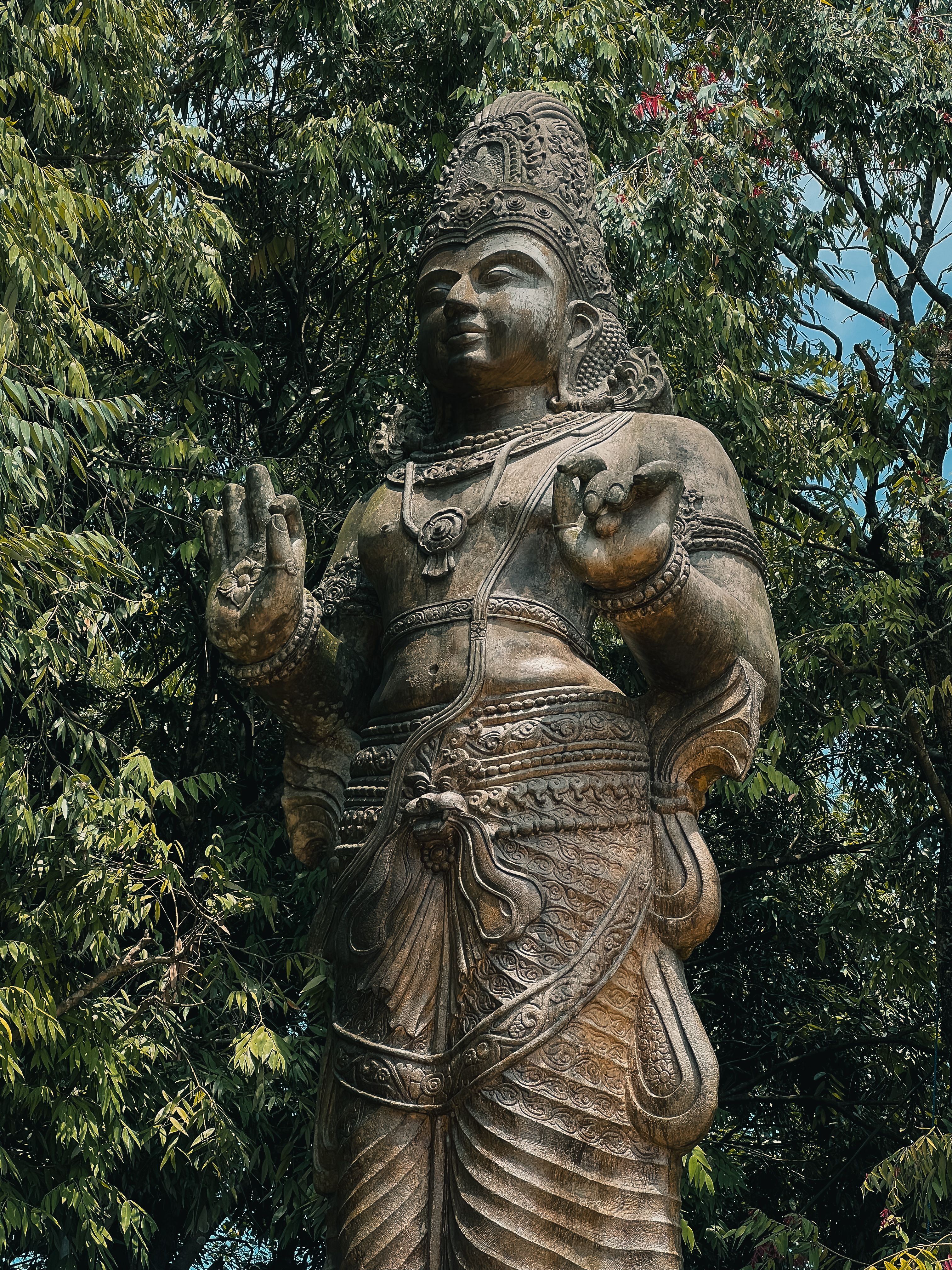Stunning Statue of Hindu Deity in Nature · Free Stock Photo