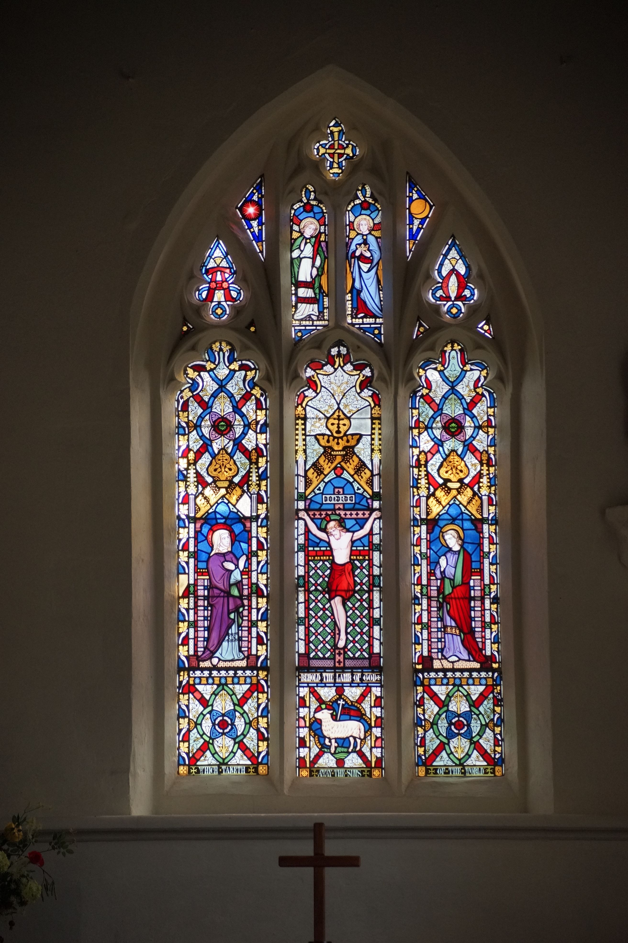 Beautiful Stained Glass Window in Historic Church · Free Stock Photo