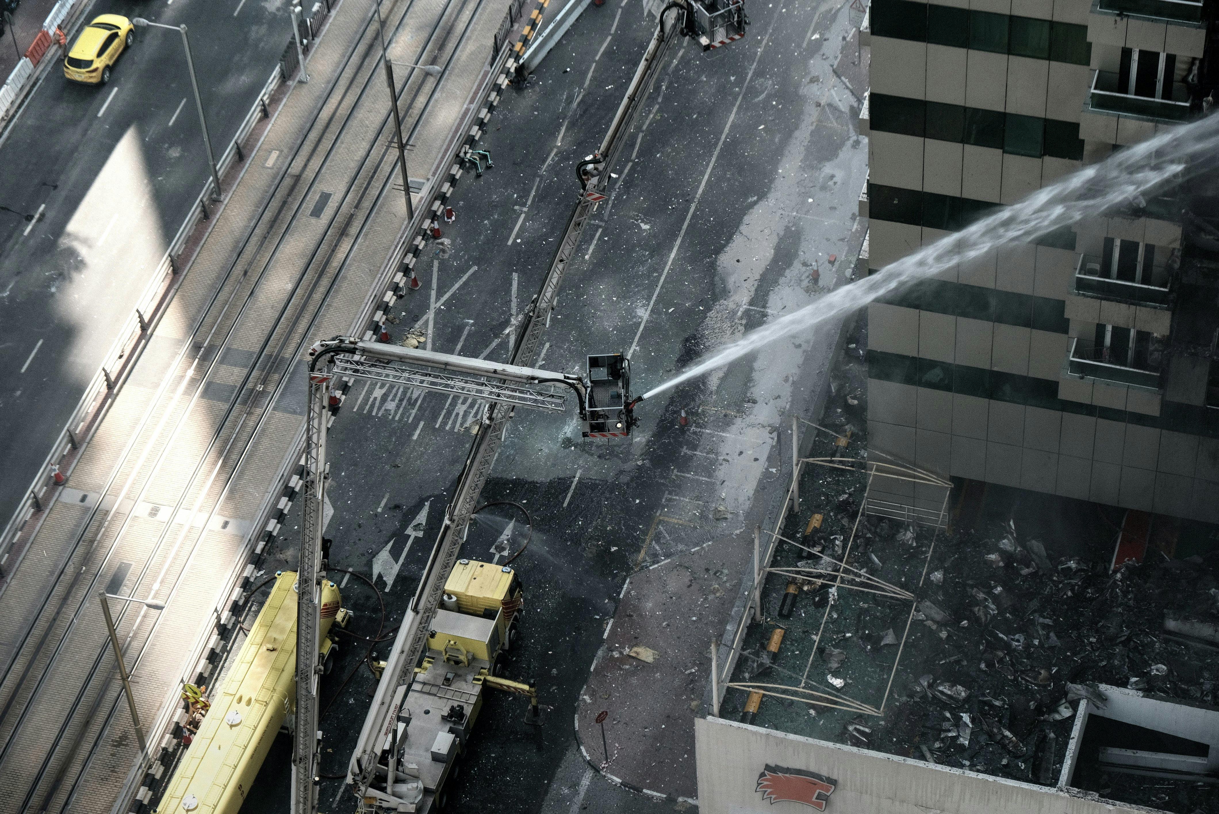 High-Rise Firefighting in Urban Area · Free Stock Photo