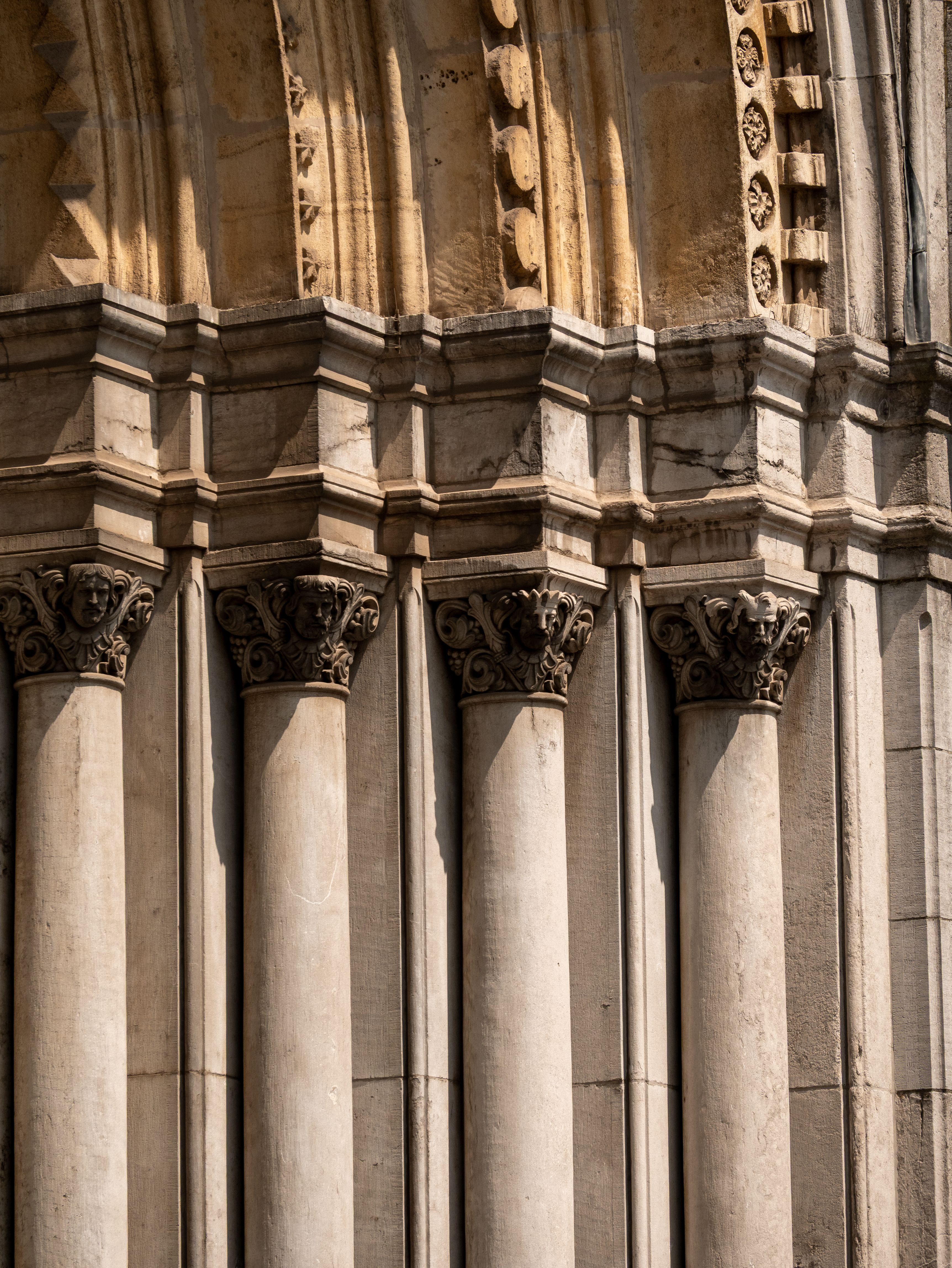 Ornate Columns of Historical Architecture · Free Stock Photo