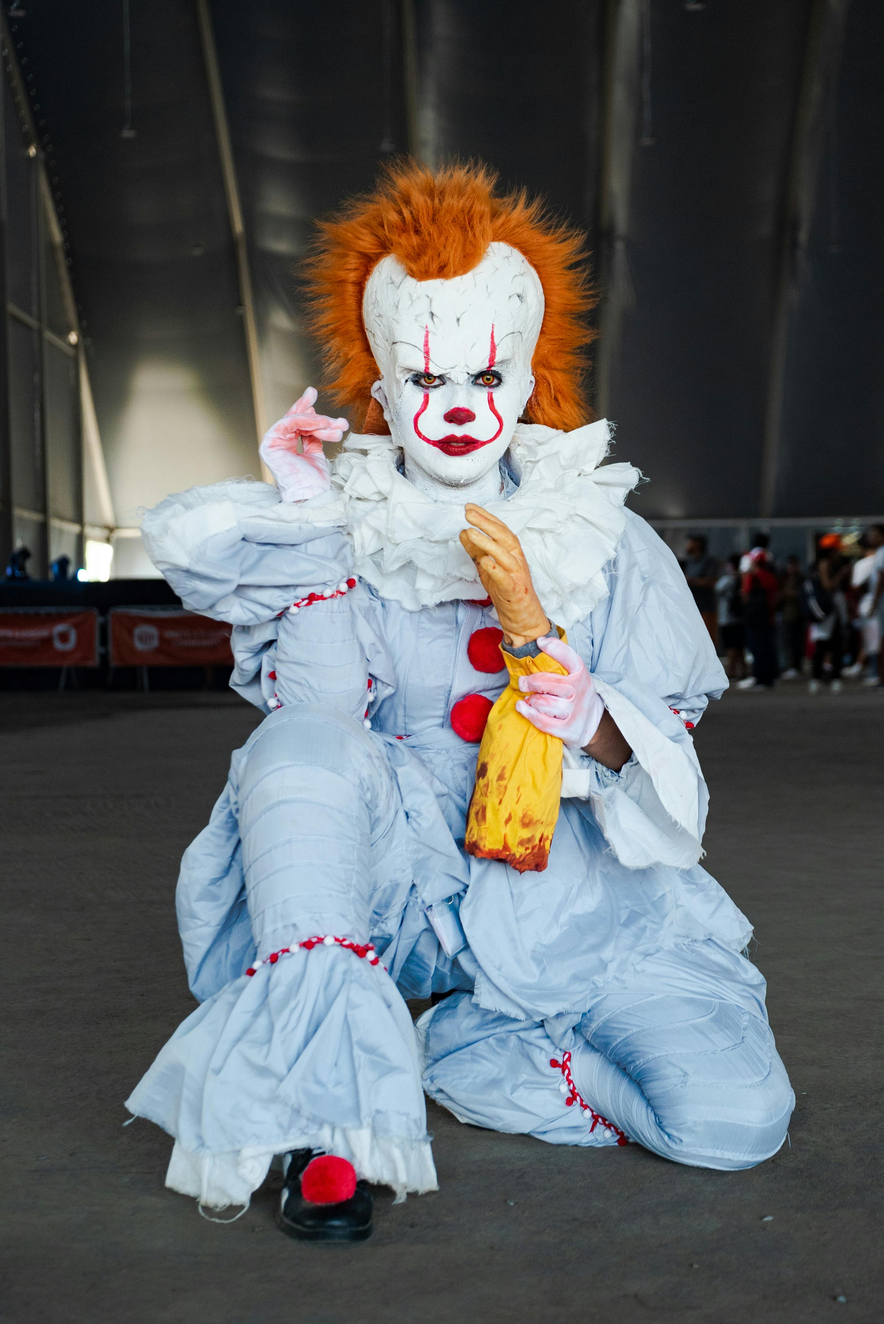 Cosplay Clown Costume in Indoor Setting · Free Stock Photo