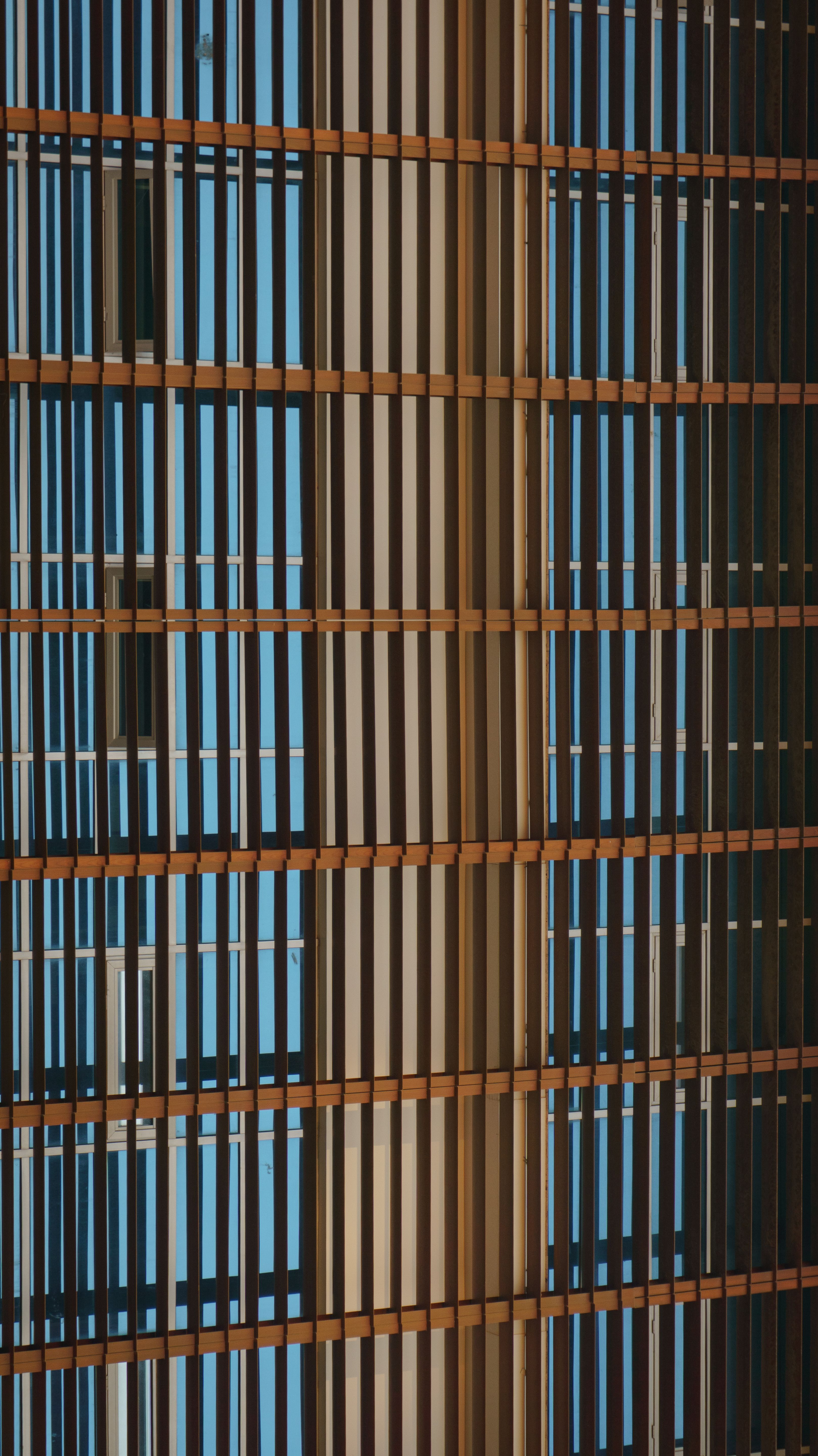 Modern Architectural Building with Vertical Lines · Free Stock Photo