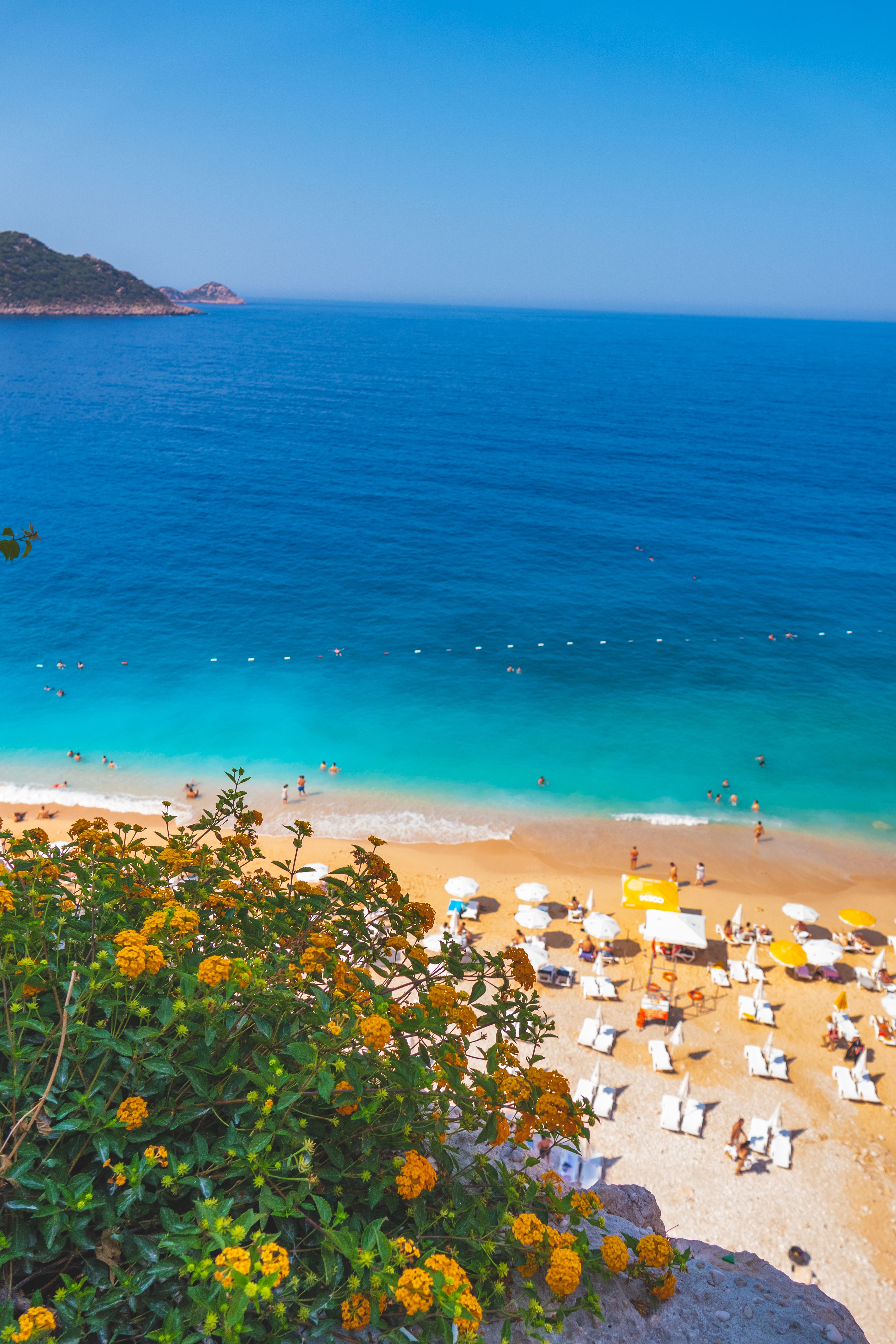 Stunning Aerial View of Antalya Beach in Summer · Free Stock Photo
