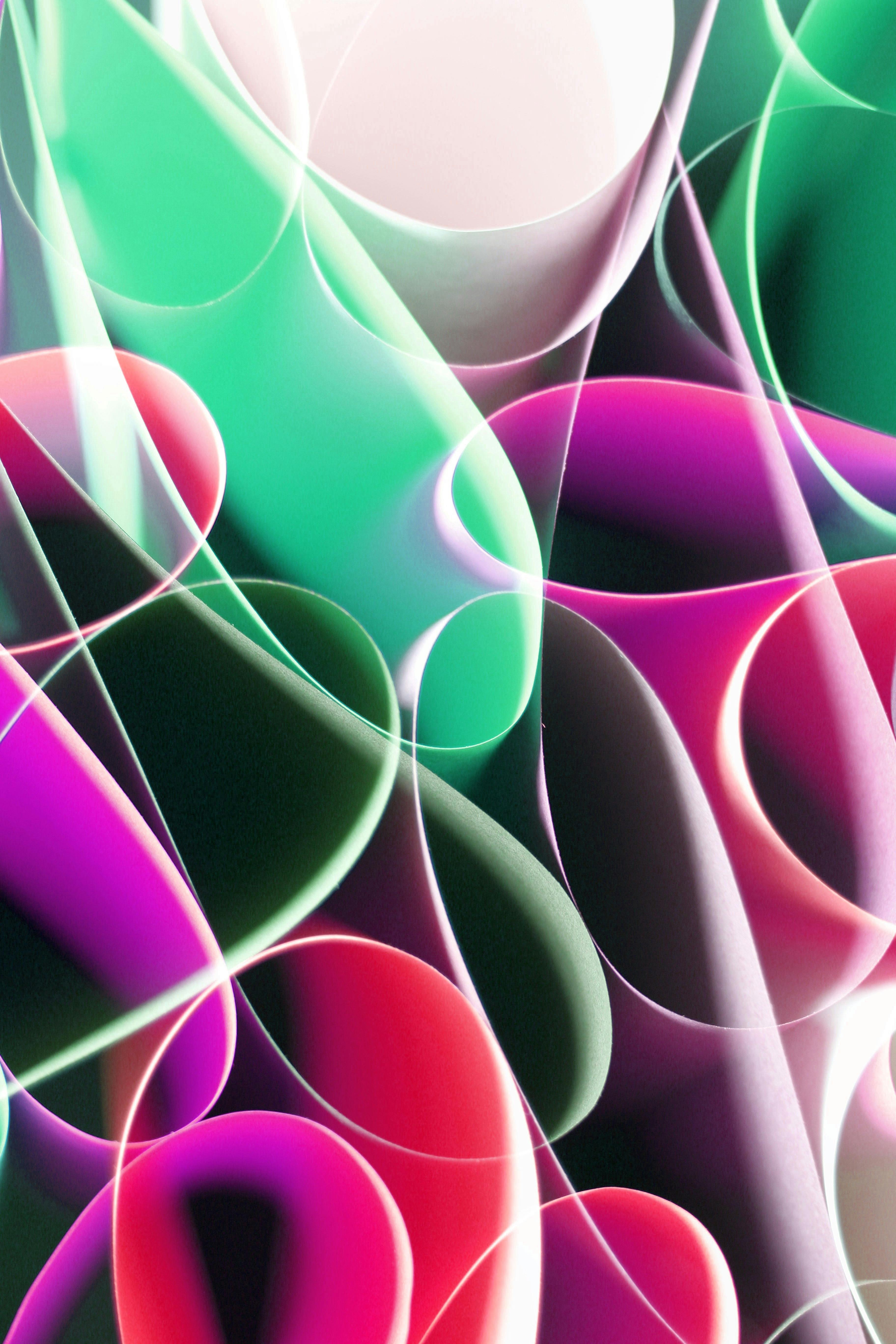 Vibrant Abstract Colorful Curves and Shapes · Free Stock Photo