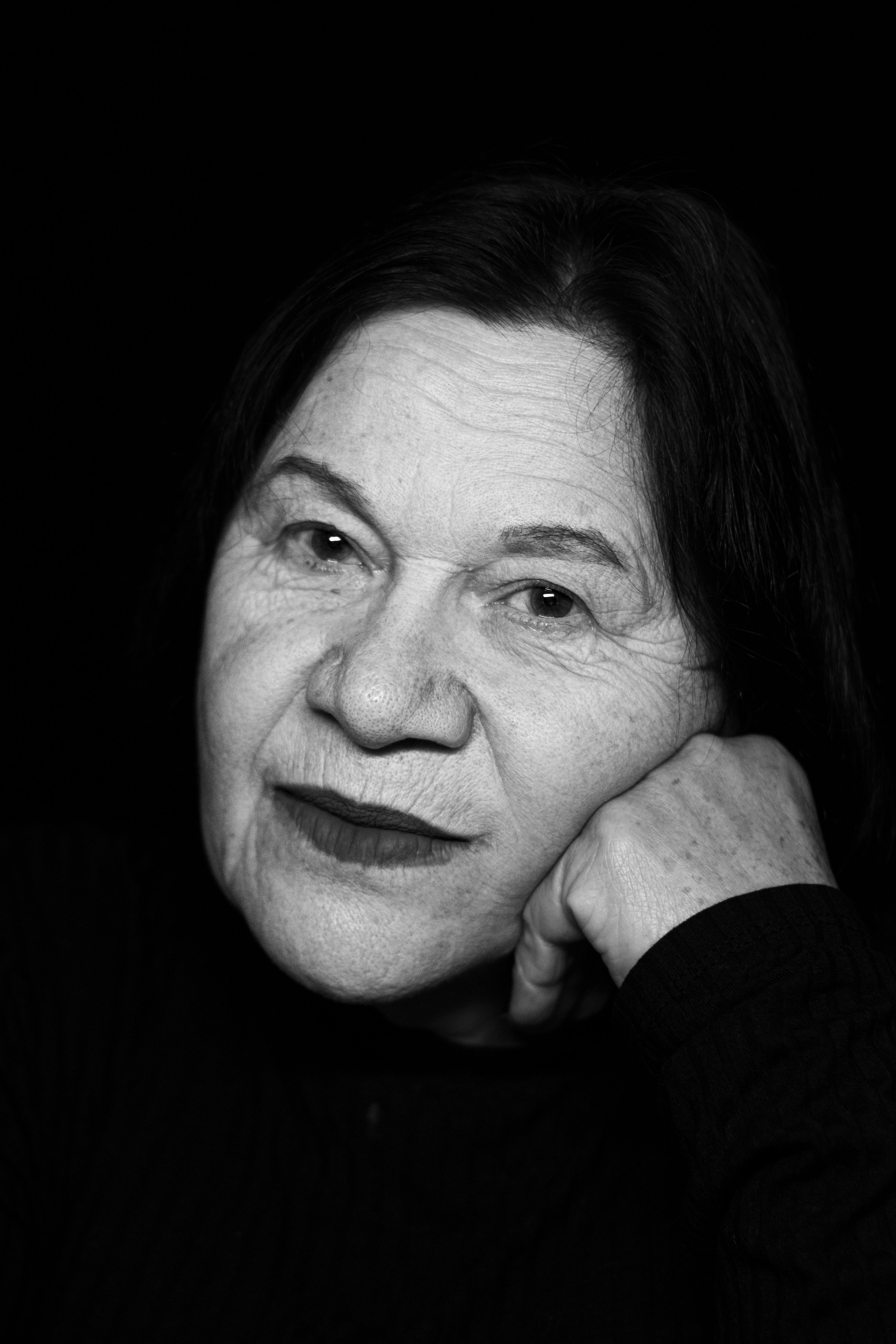 Expressive Black and White Portrait of a Woman · Free Stock Photo