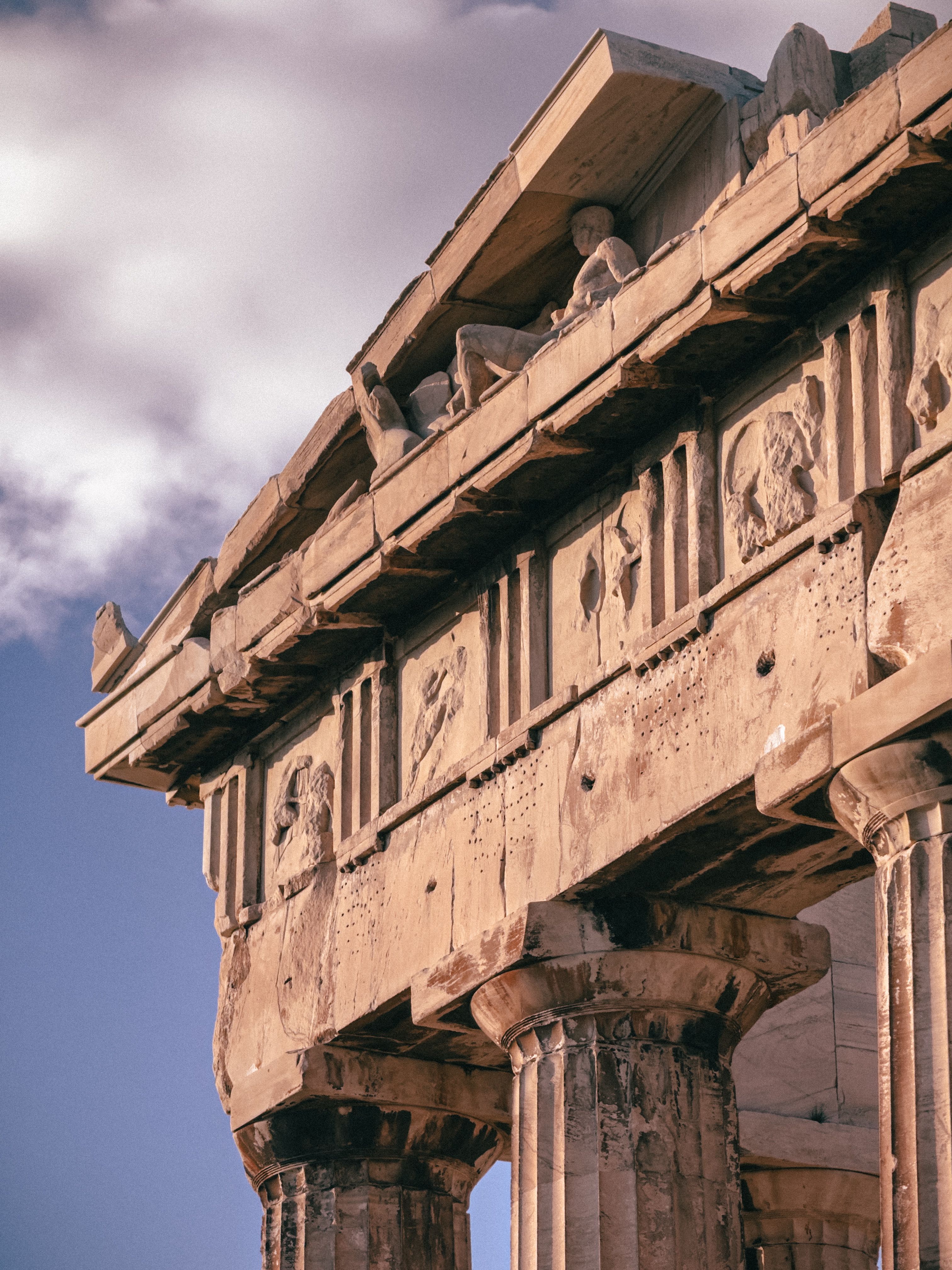 Ancient Parthenon Architectural Detail in Athens · Free Stock Photo
