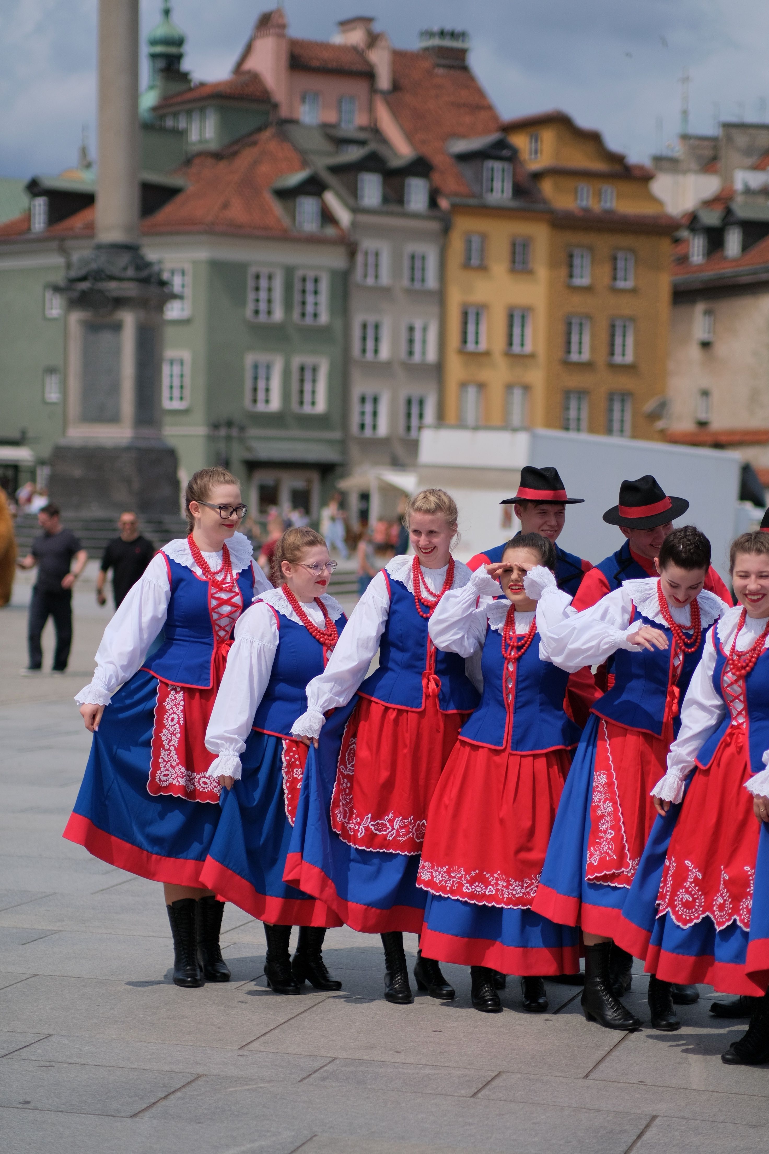 Traditional Polish Folk Dance Group Outside · Free Stock Photo