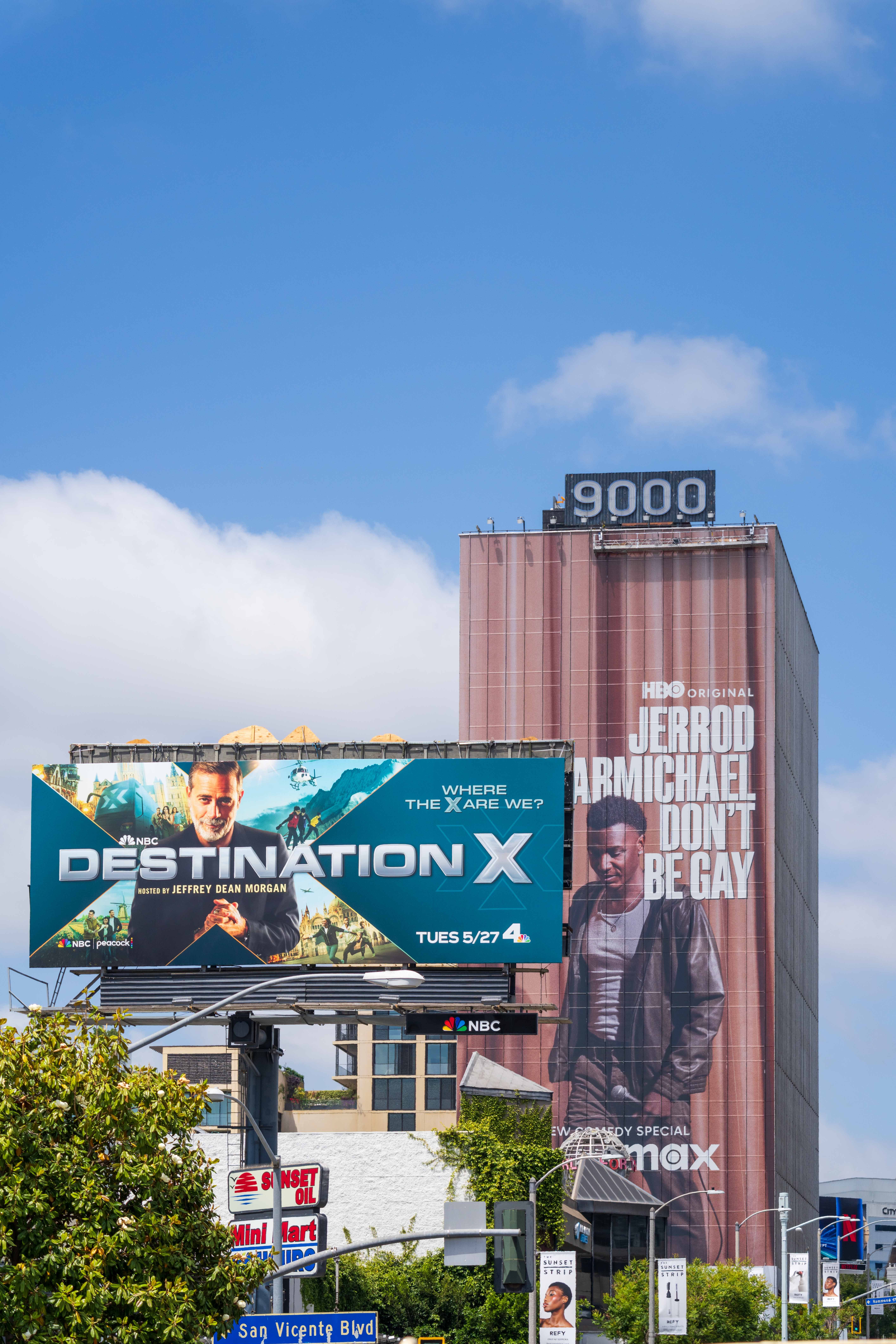 Iconic Billboards on Sunset Boulevard, Los Angeles · Free Stock Photo