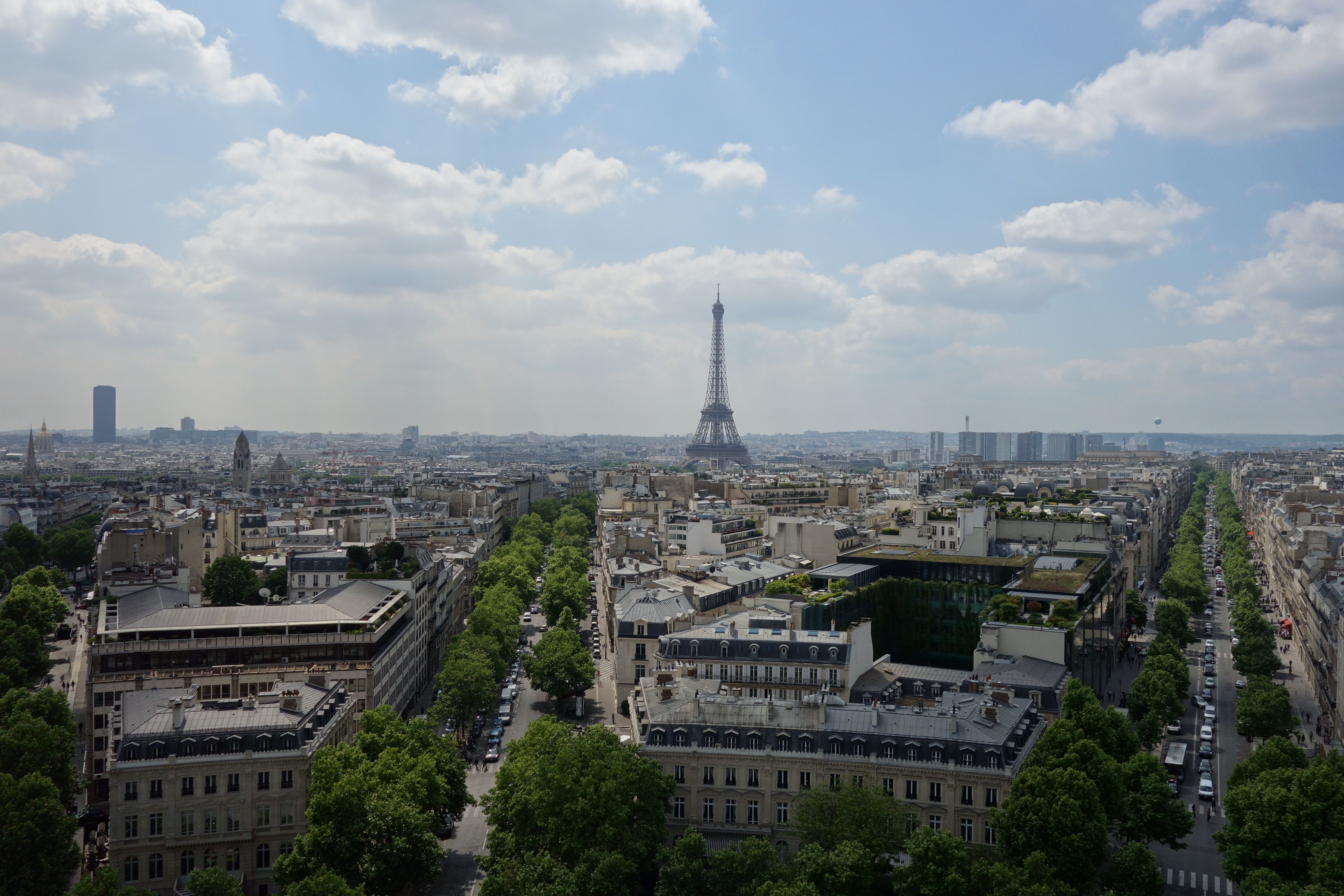 Aerial View of Paris with Eiffel Tower · Free Stock Photo