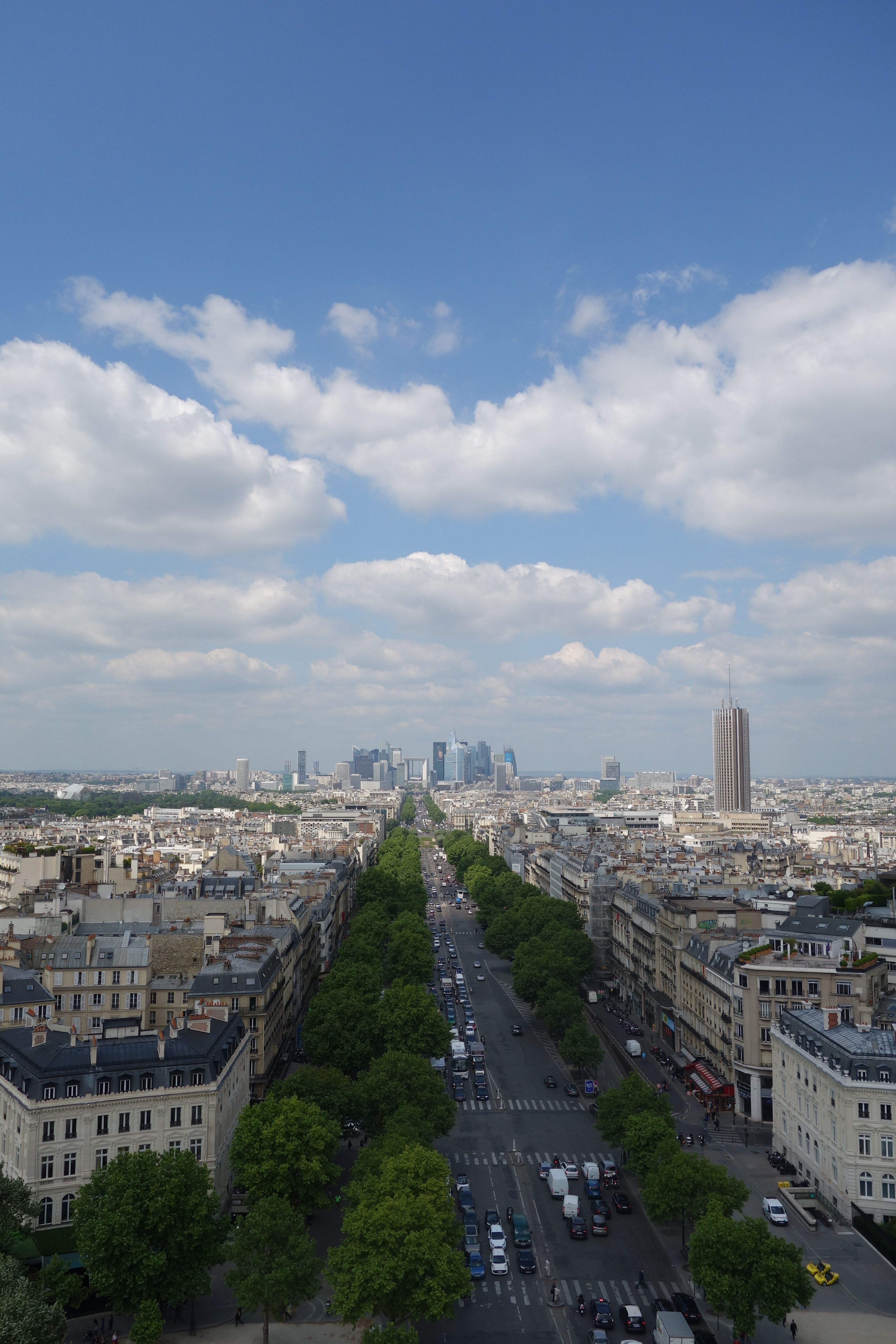 Stunning Aerial View of Paris Boulevard · Free Stock Photo