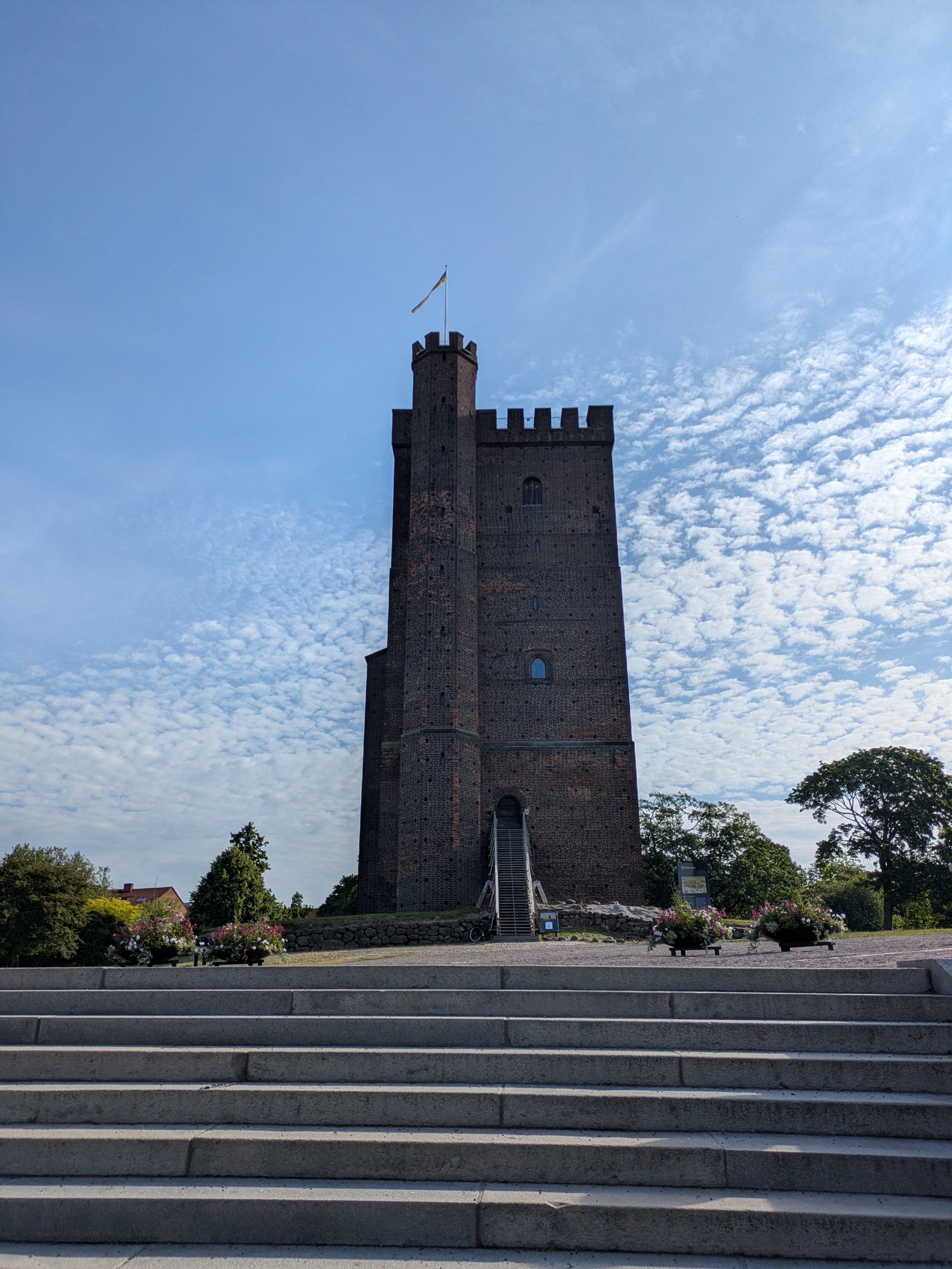 Medieval Brick Tower under Clear Blue Sky · Free Stock Photo