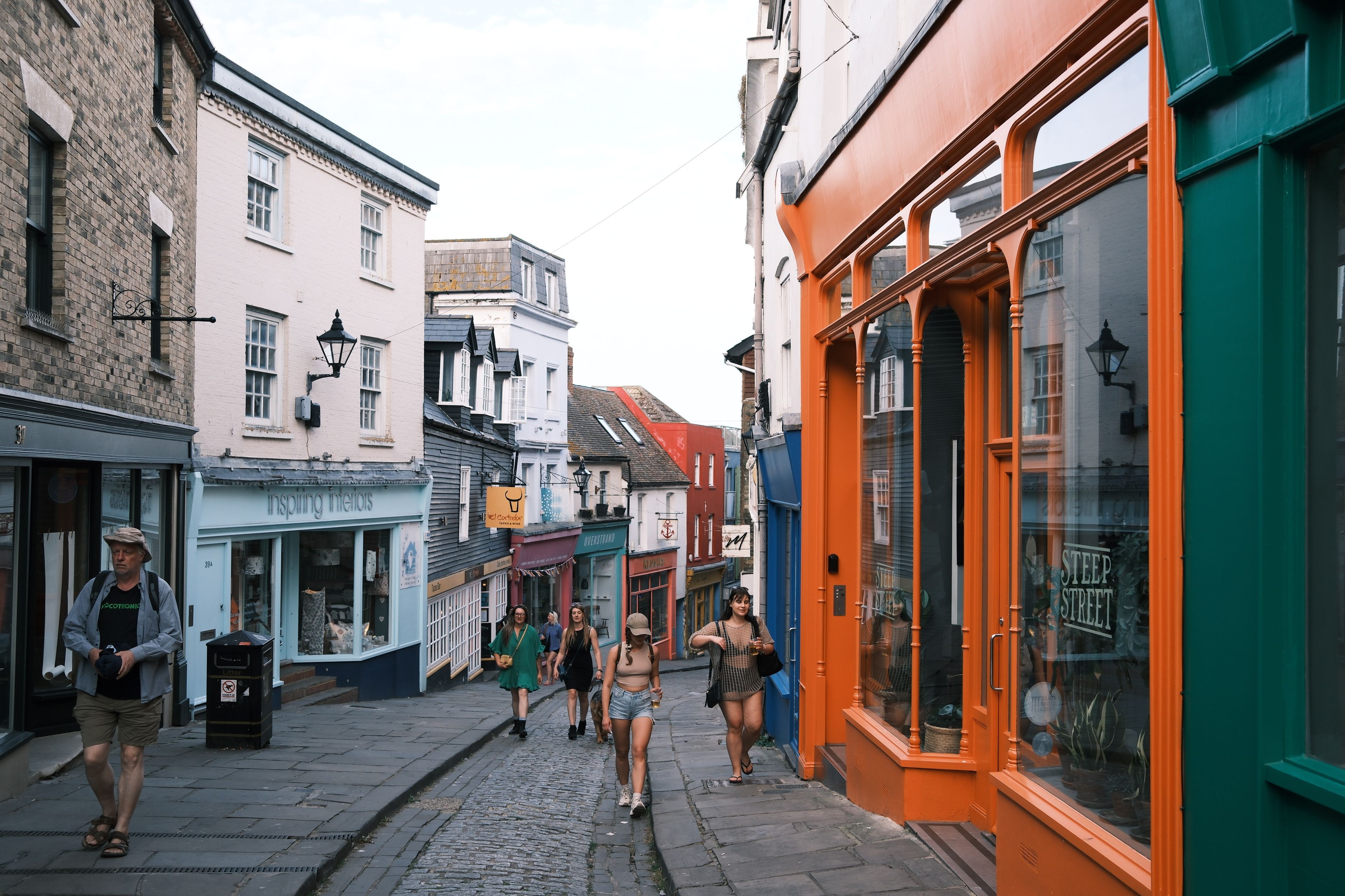 Charming European Street with Colorful Buildings · Free Stock Photo