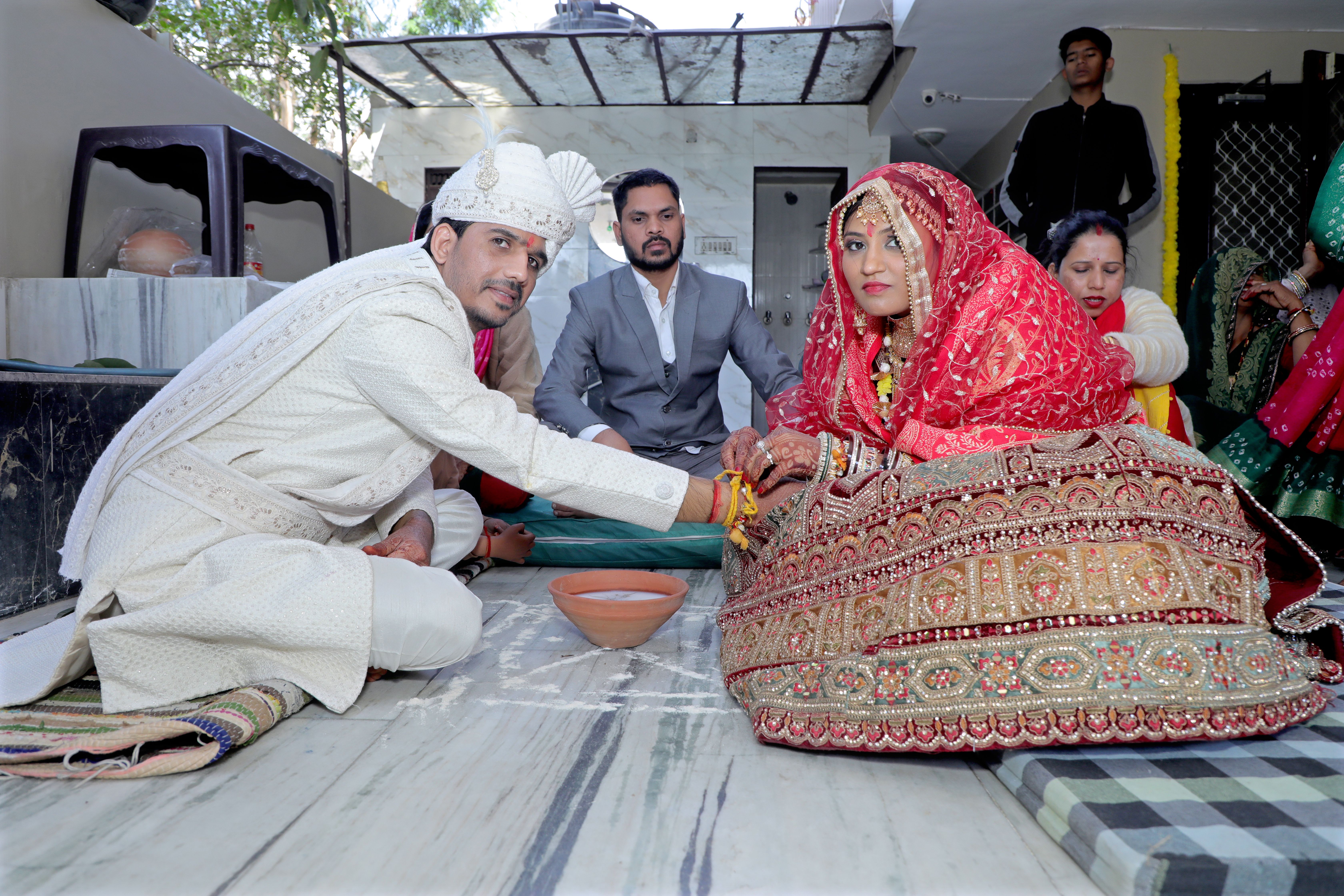 Traditional Indian Wedding Ceremony Indoors · Free Stock Photo
