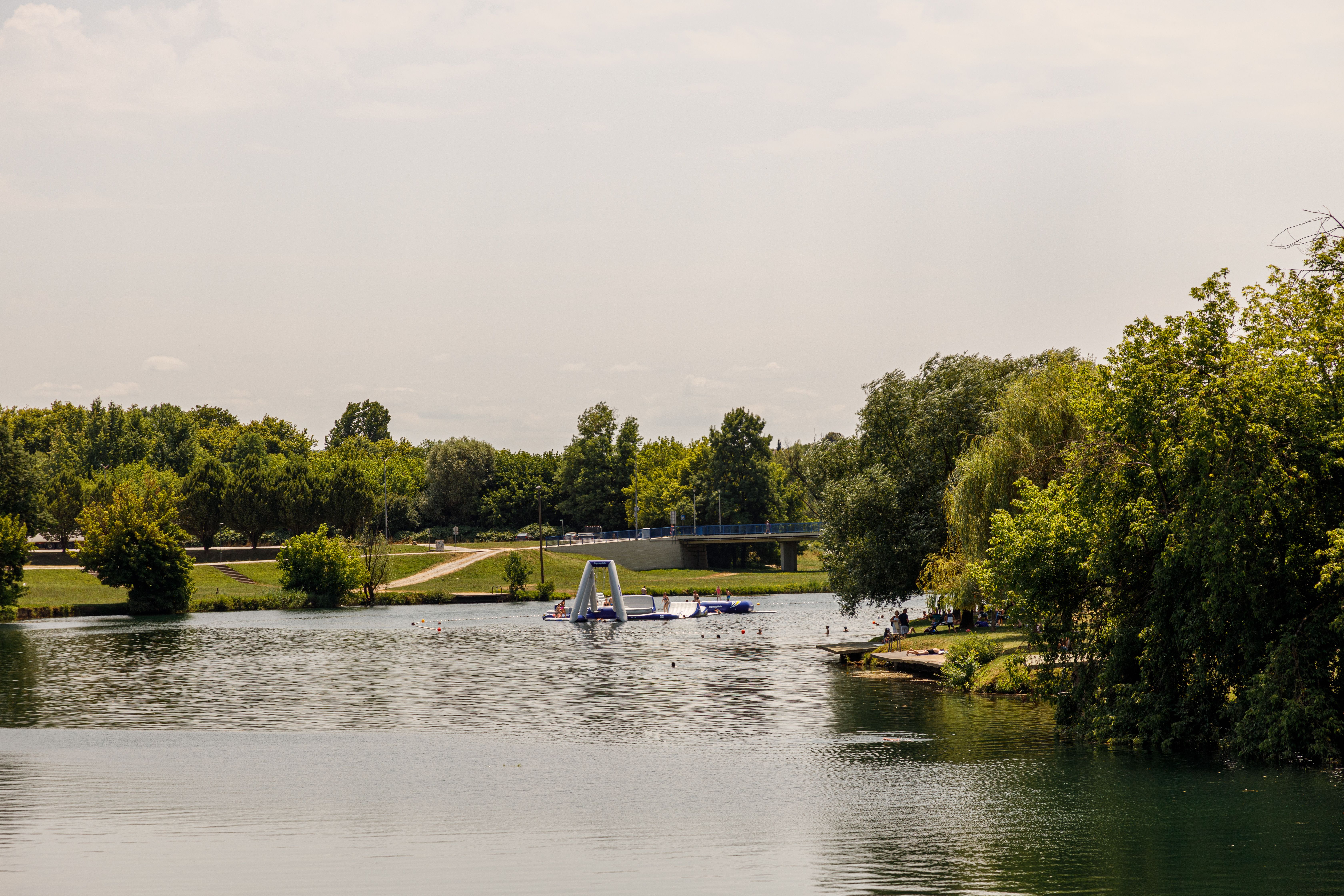 Scenic River Landscape with Greenery in Karlovac, Croatia · Free Stock ...