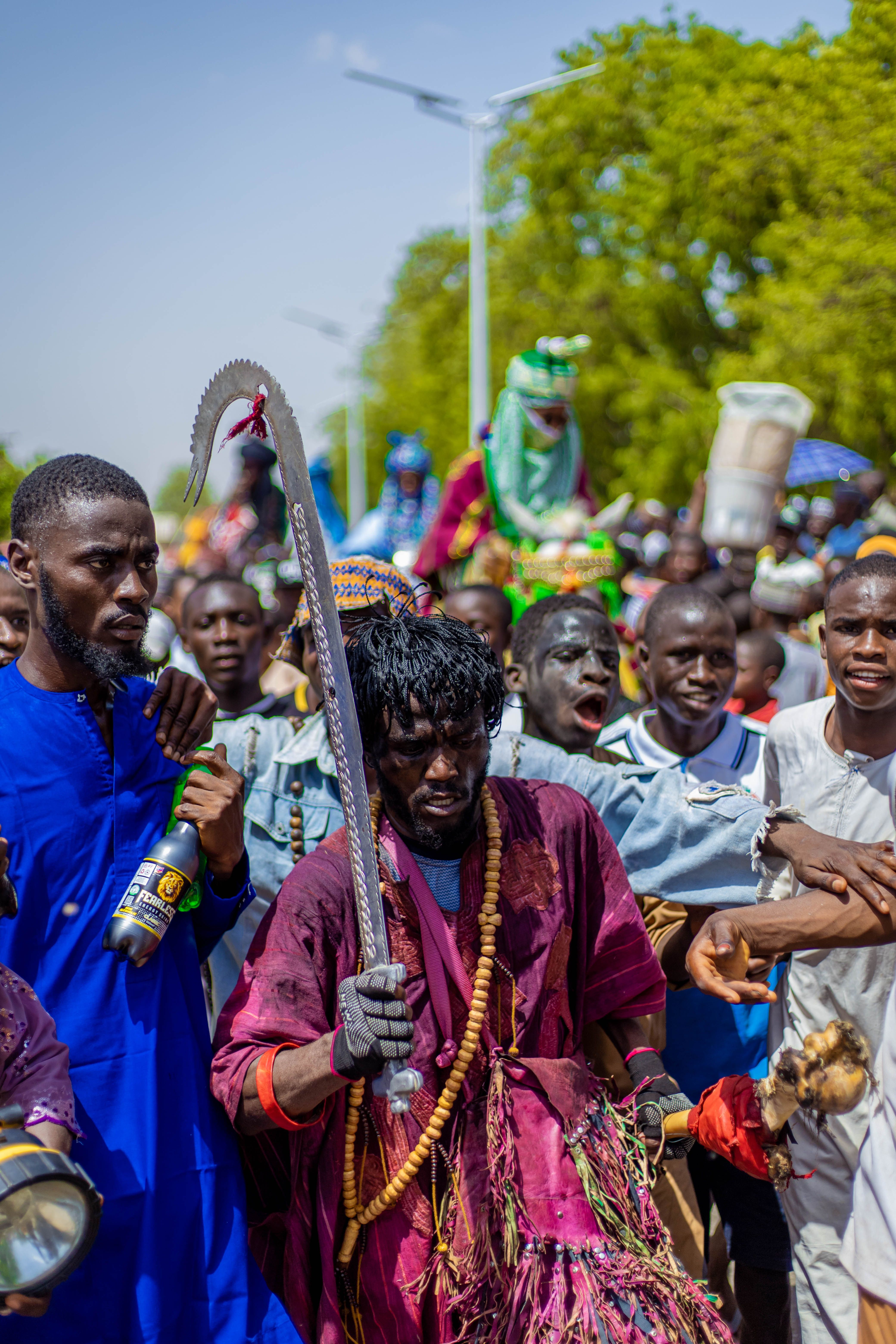 Vibrant Traditional African Festival Parade · Free Stock Photo