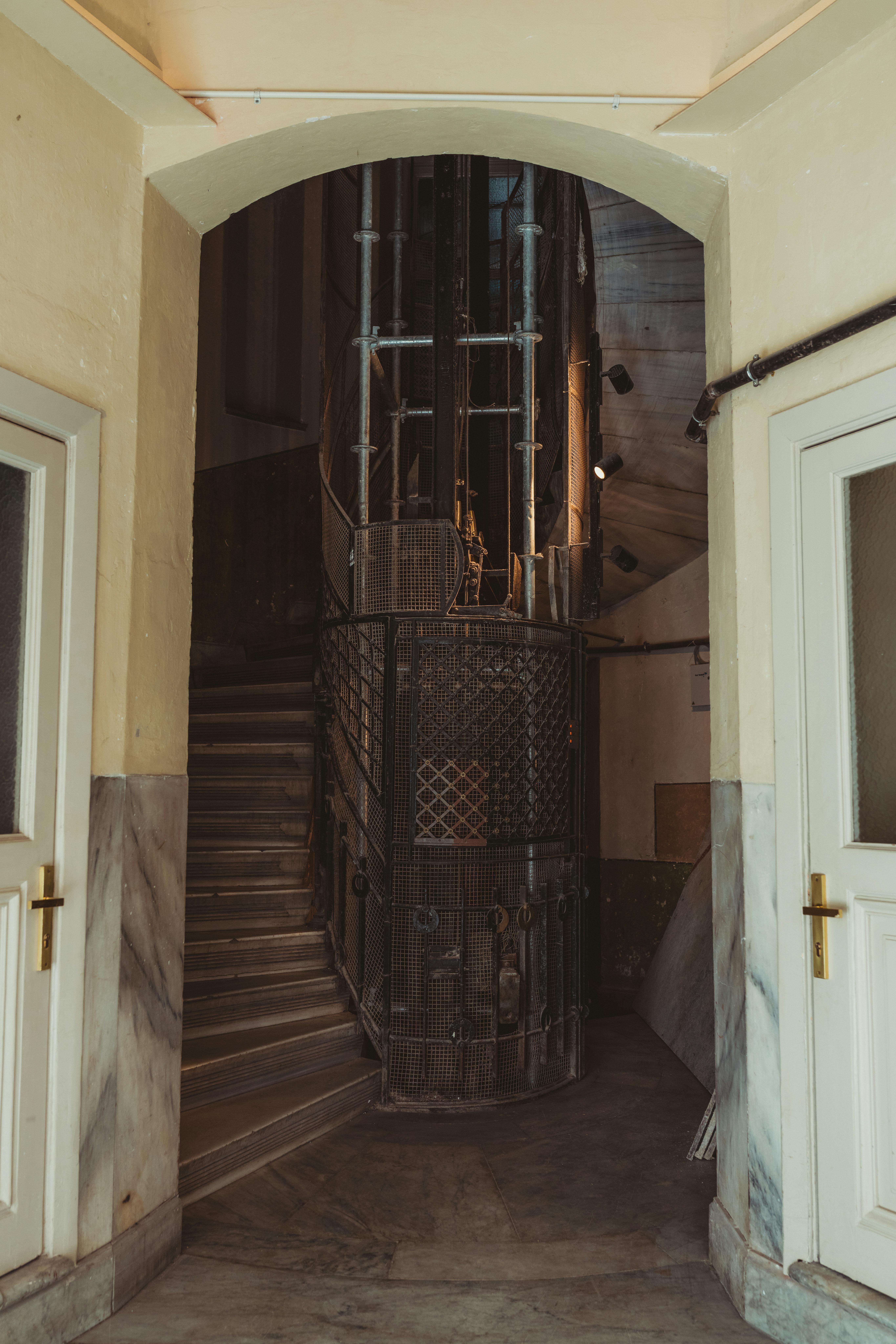 Vintage Elevator in Historic Building Interior · Free Stock Photo