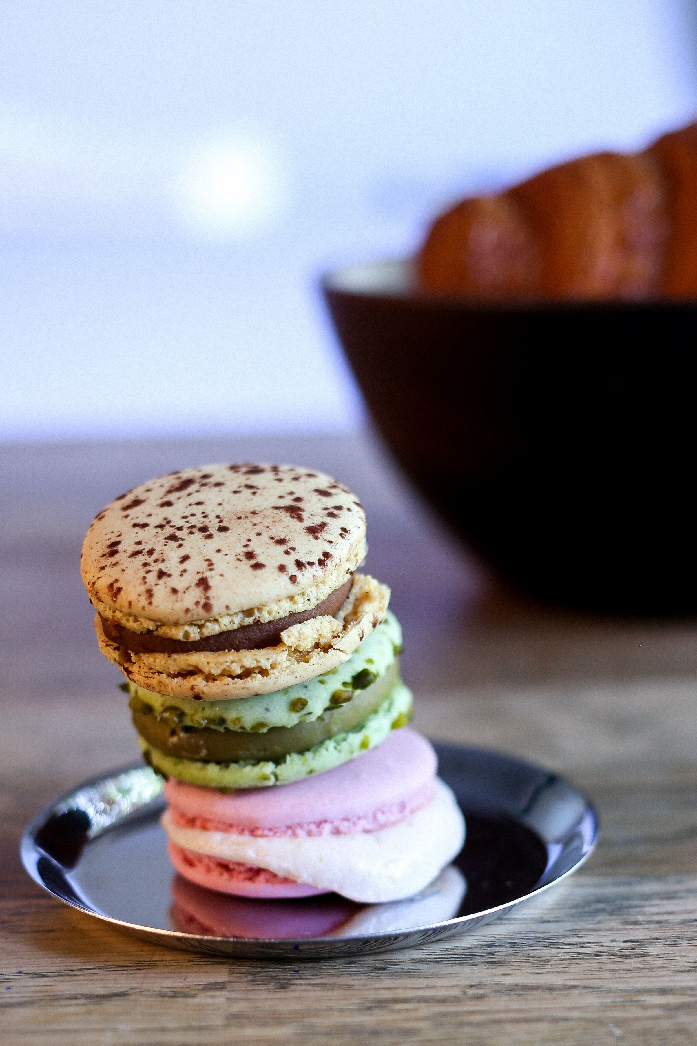 Colorful Macarons on a Plate in Berlin Café · Free Stock Photo