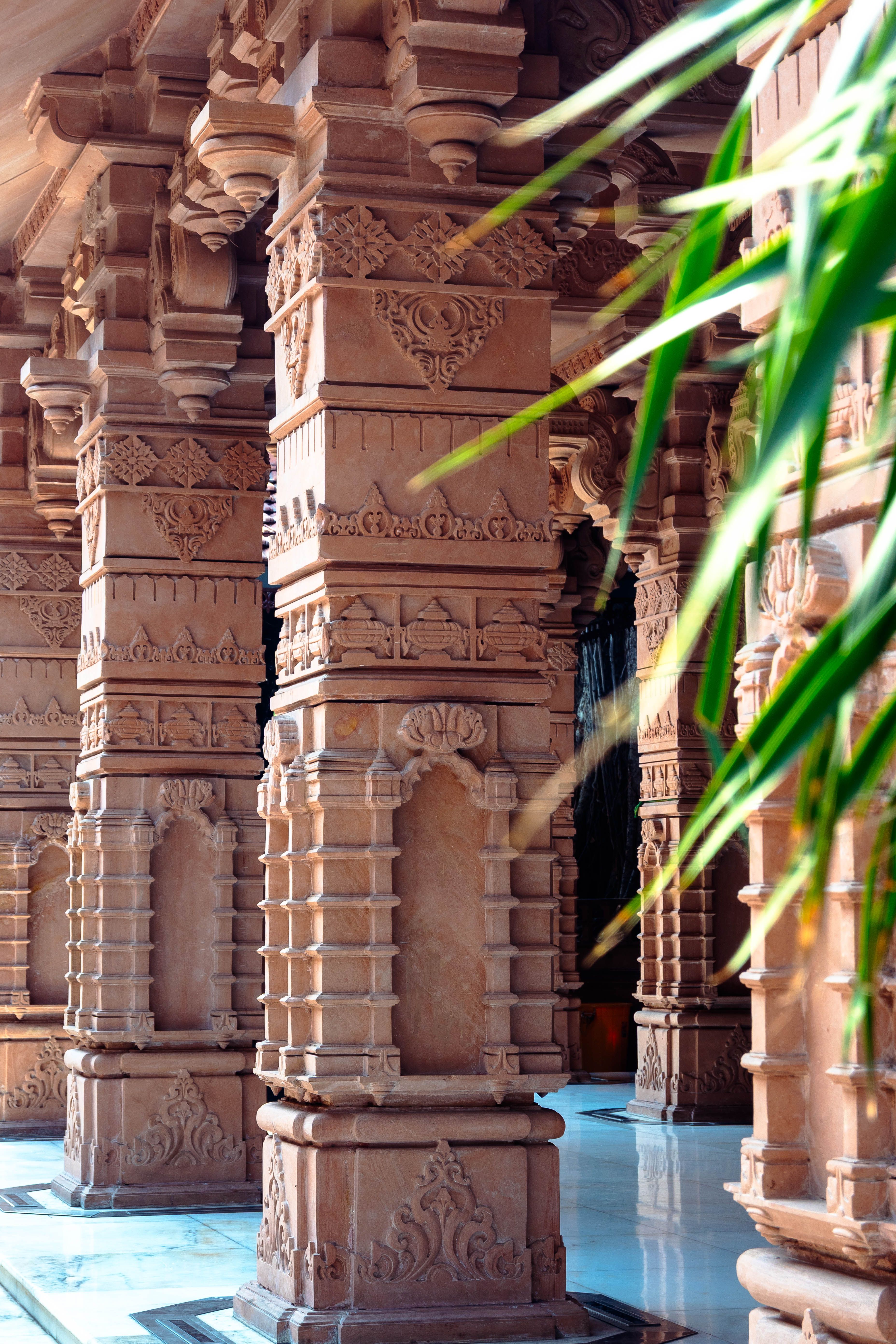 Intricate Hindu Temple Columns in Nagpur · Free Stock Photo