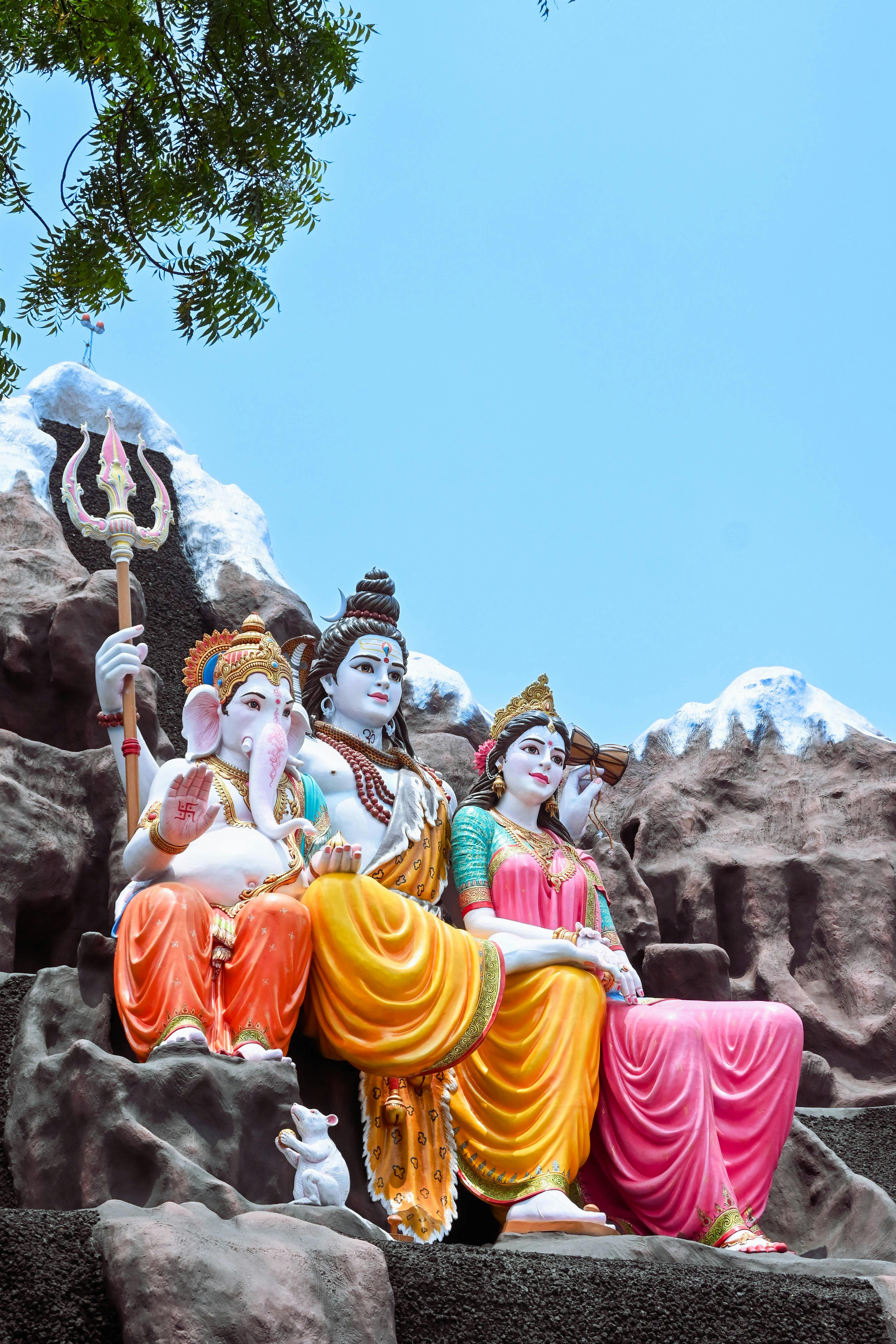 Colorful Hindu Deities Statue in Nagpur · Free Stock Photo
