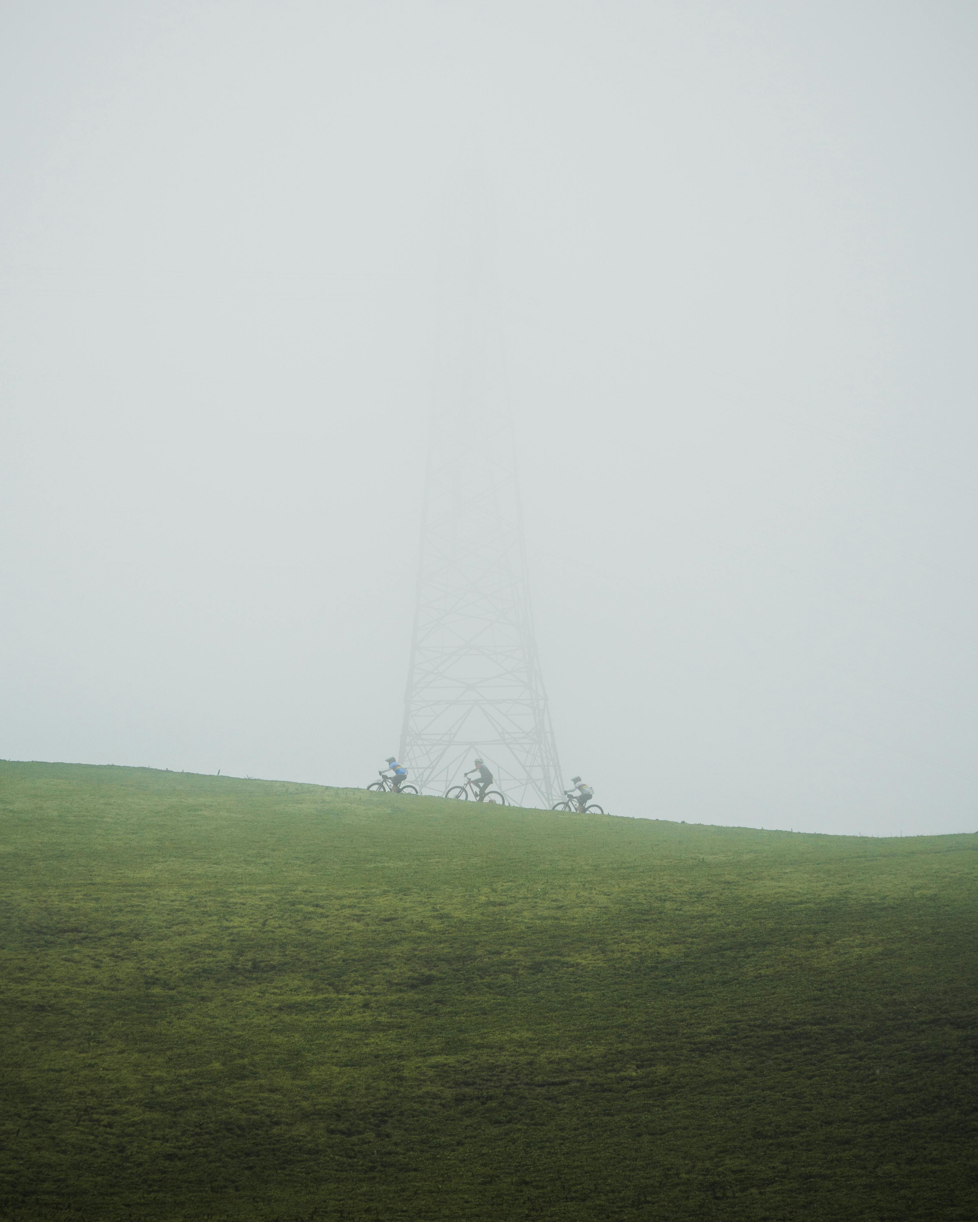 Cyclists in Misty Valleys of Pachacamac · Free Stock Photo