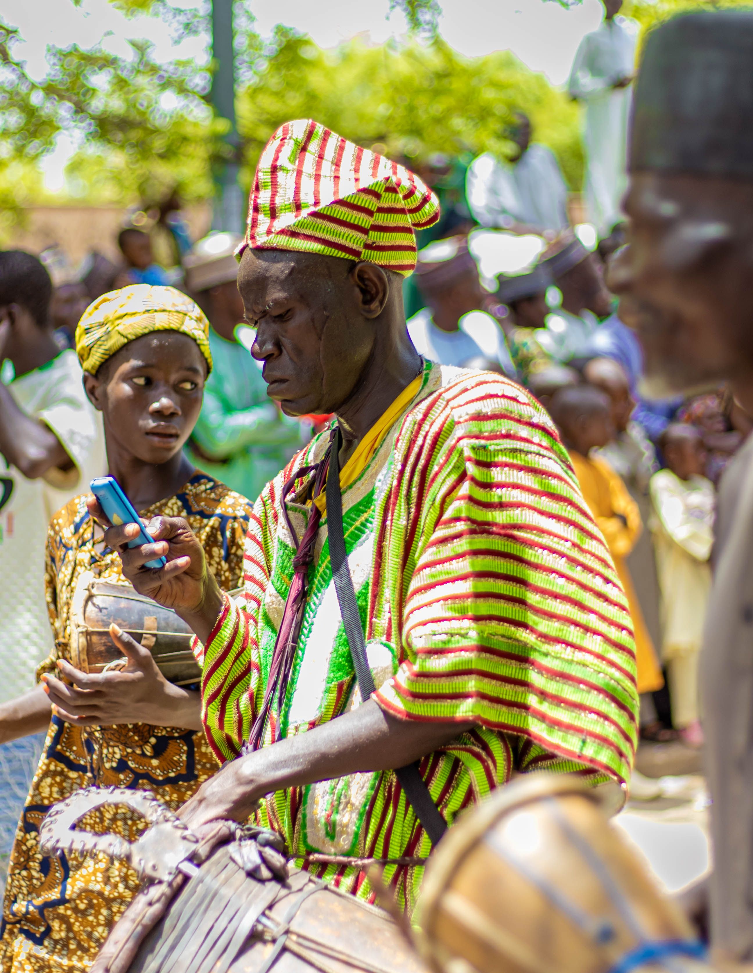 Traditional African Drummer Playing Djembe · Free Stock Photo
