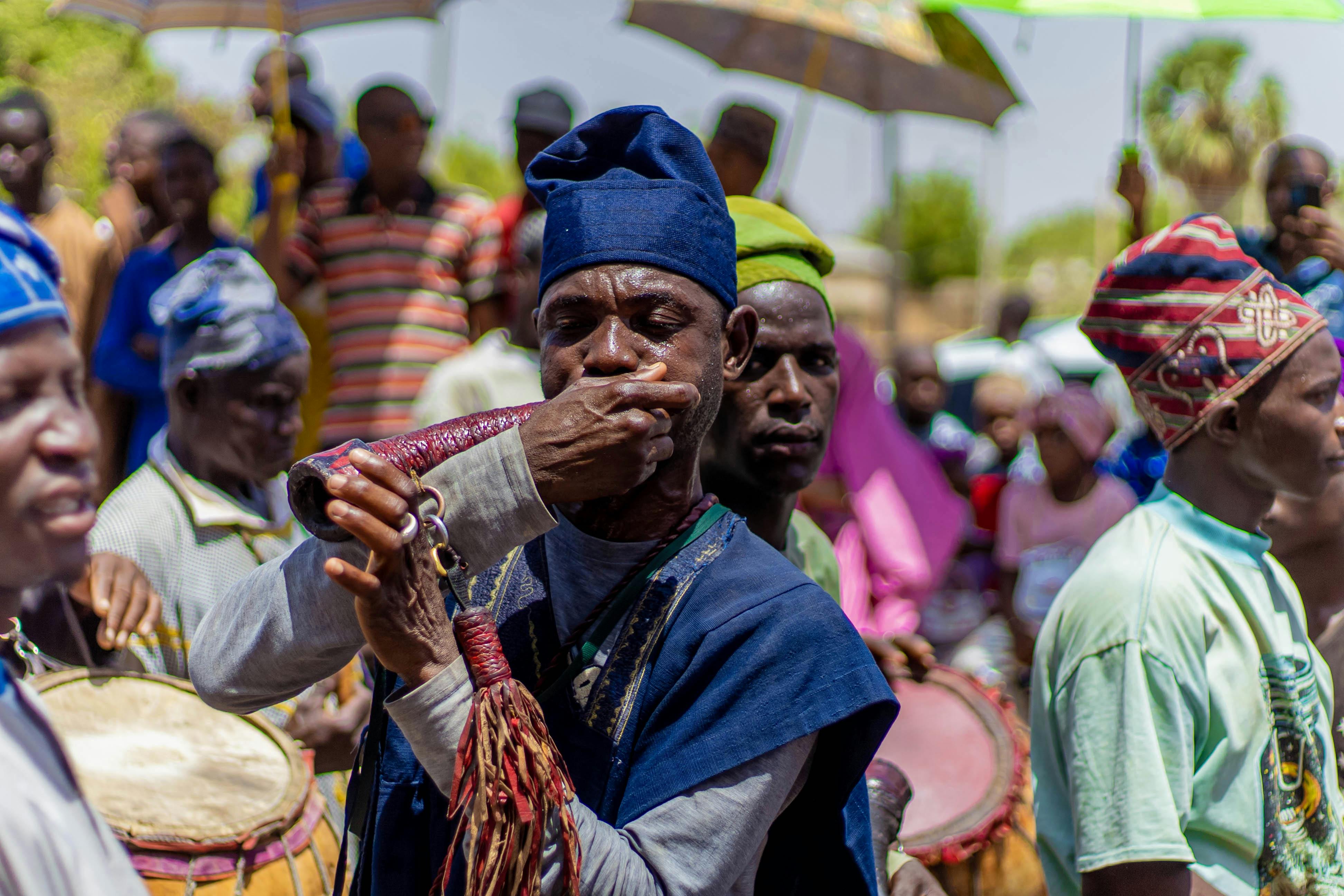 Traditional African Music Performance at Outdoor Festival · Free Stock ...