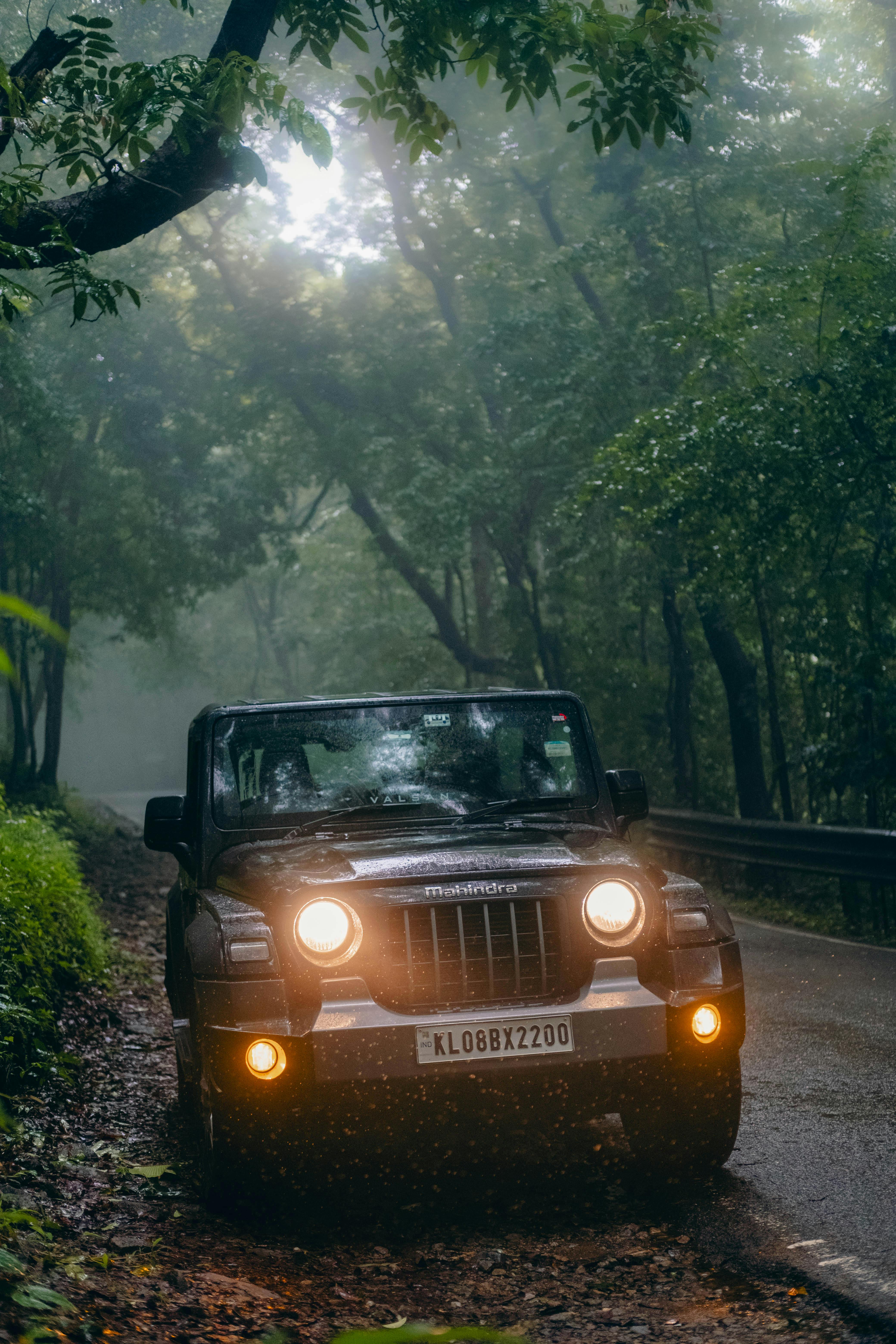 Off-Road Jeep in Misty Kerala Forest · Free Stock Photo