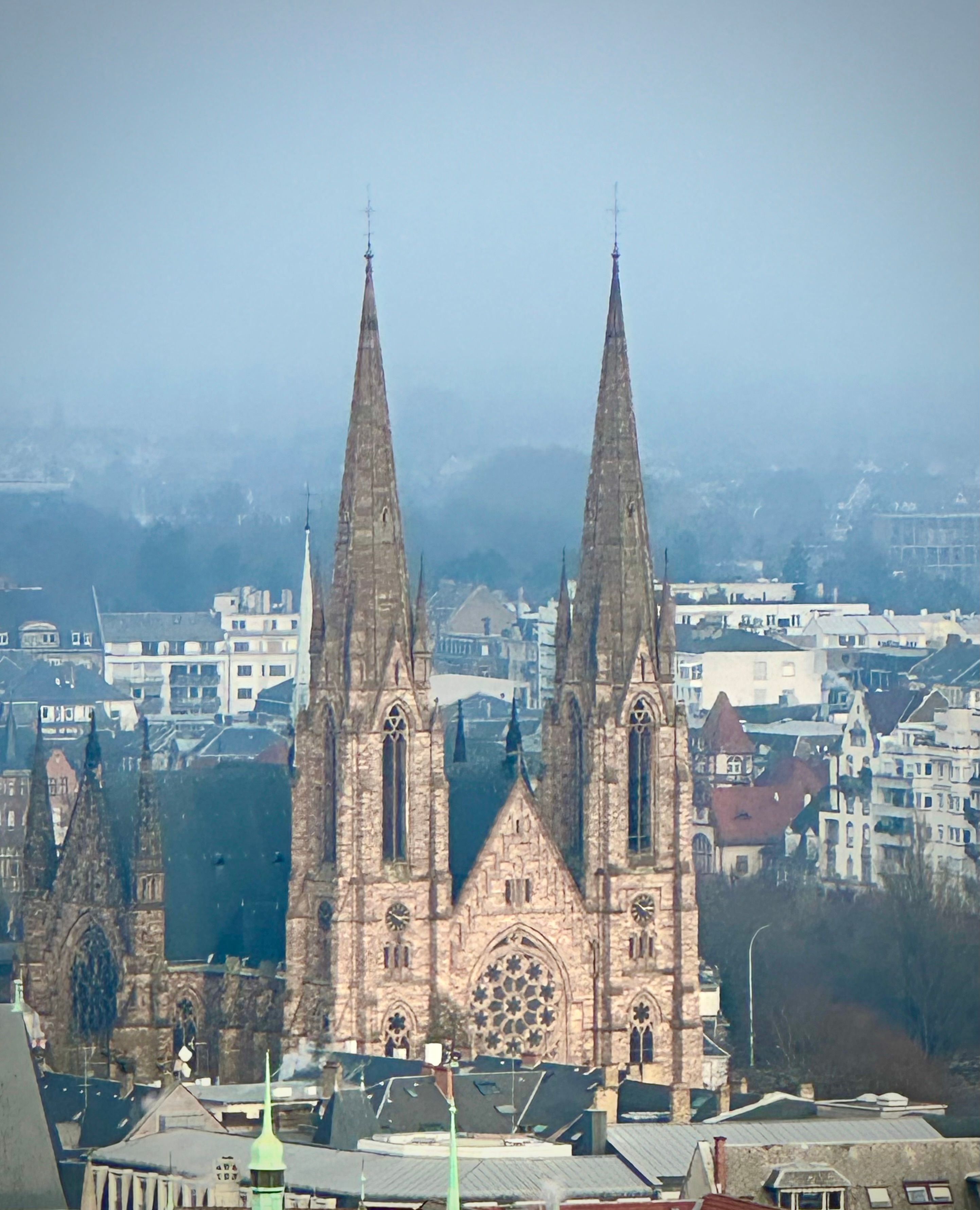 Beautiful Gothic Cathedral Spires at Dawn · Free Stock Photo