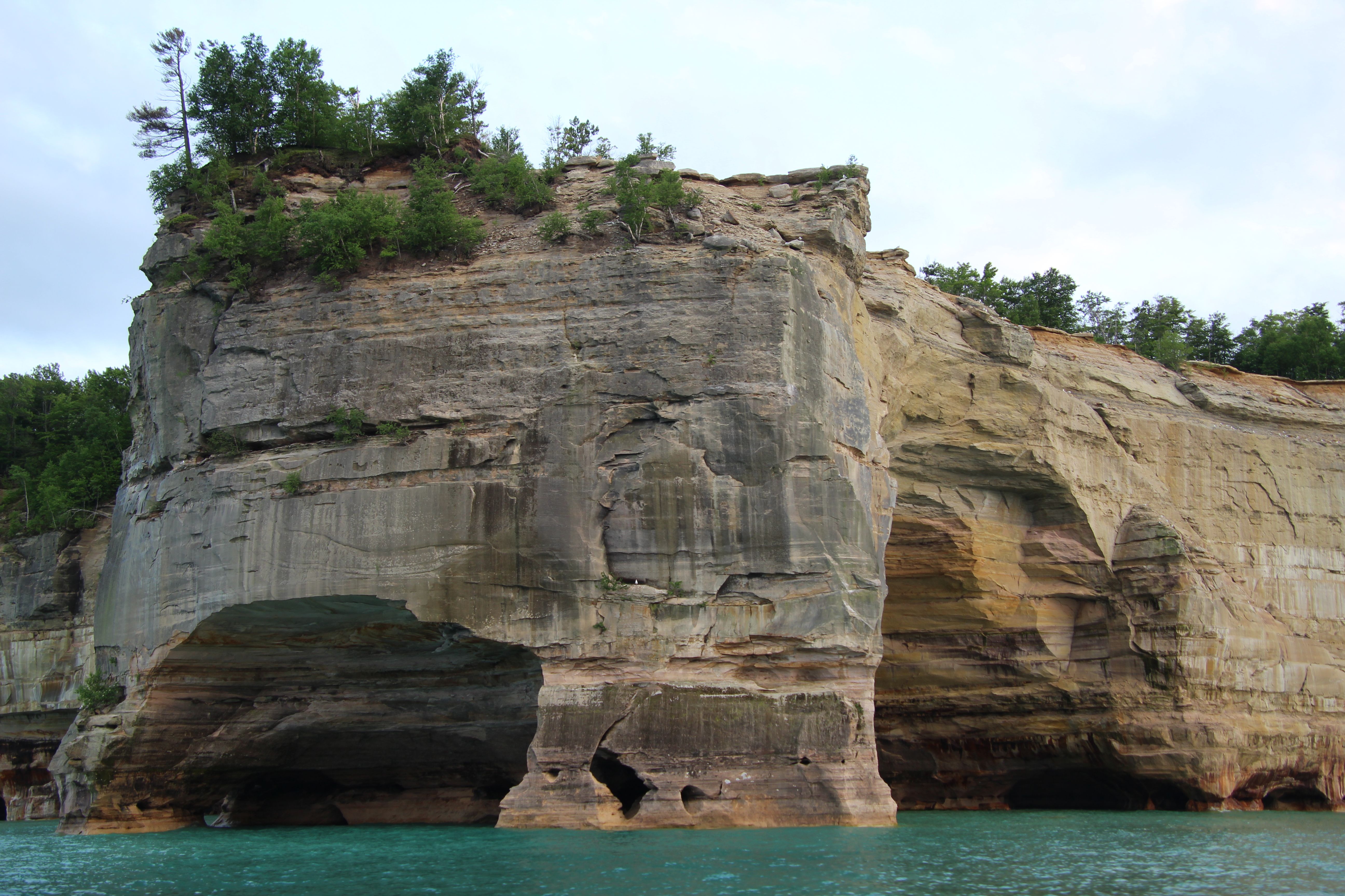 Pictured Rocks National Lakeshore Cliff Arch · Free Stock Photo