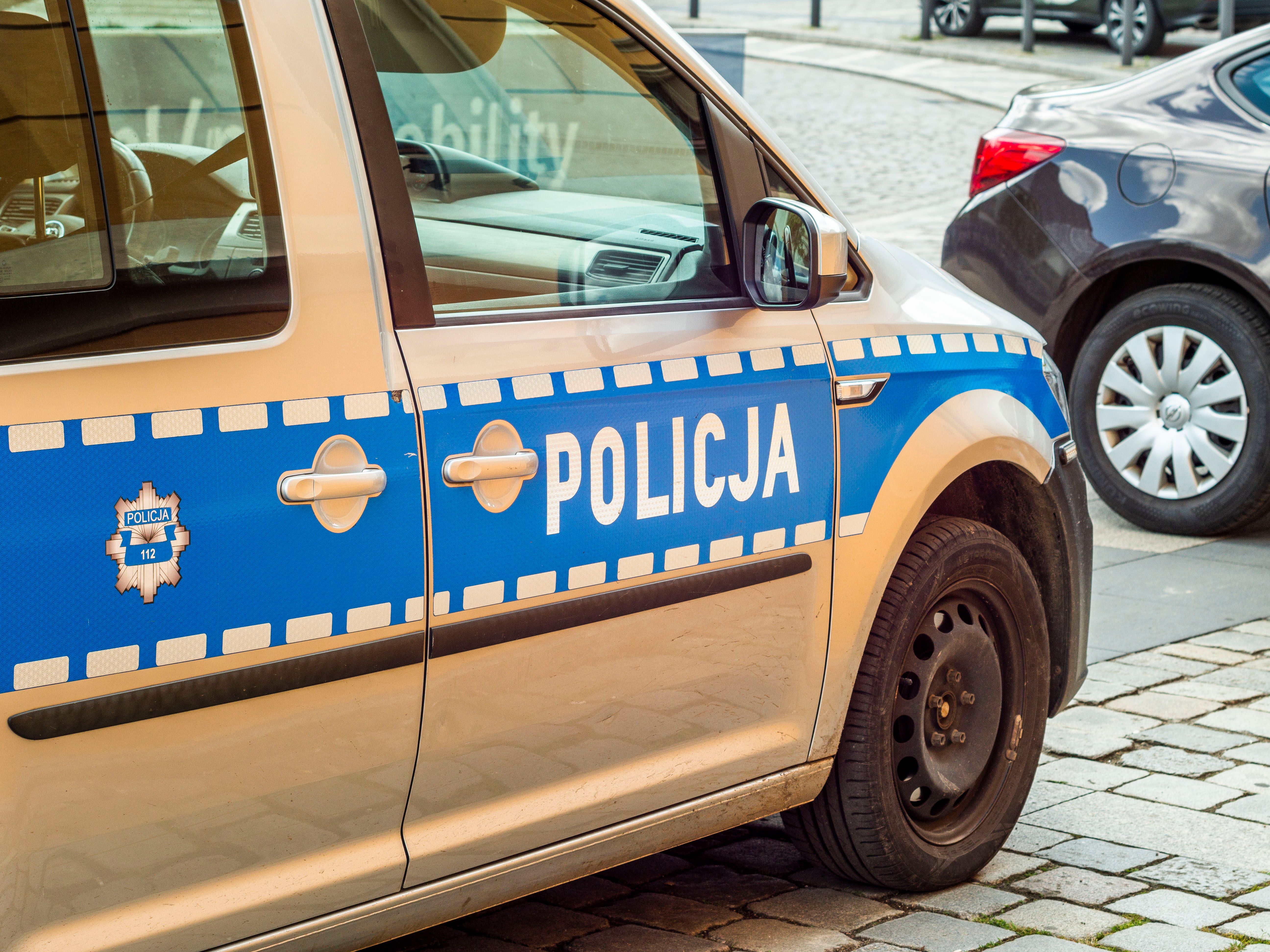Close-up of Polish Police Car in City Street · Free Stock Photo
