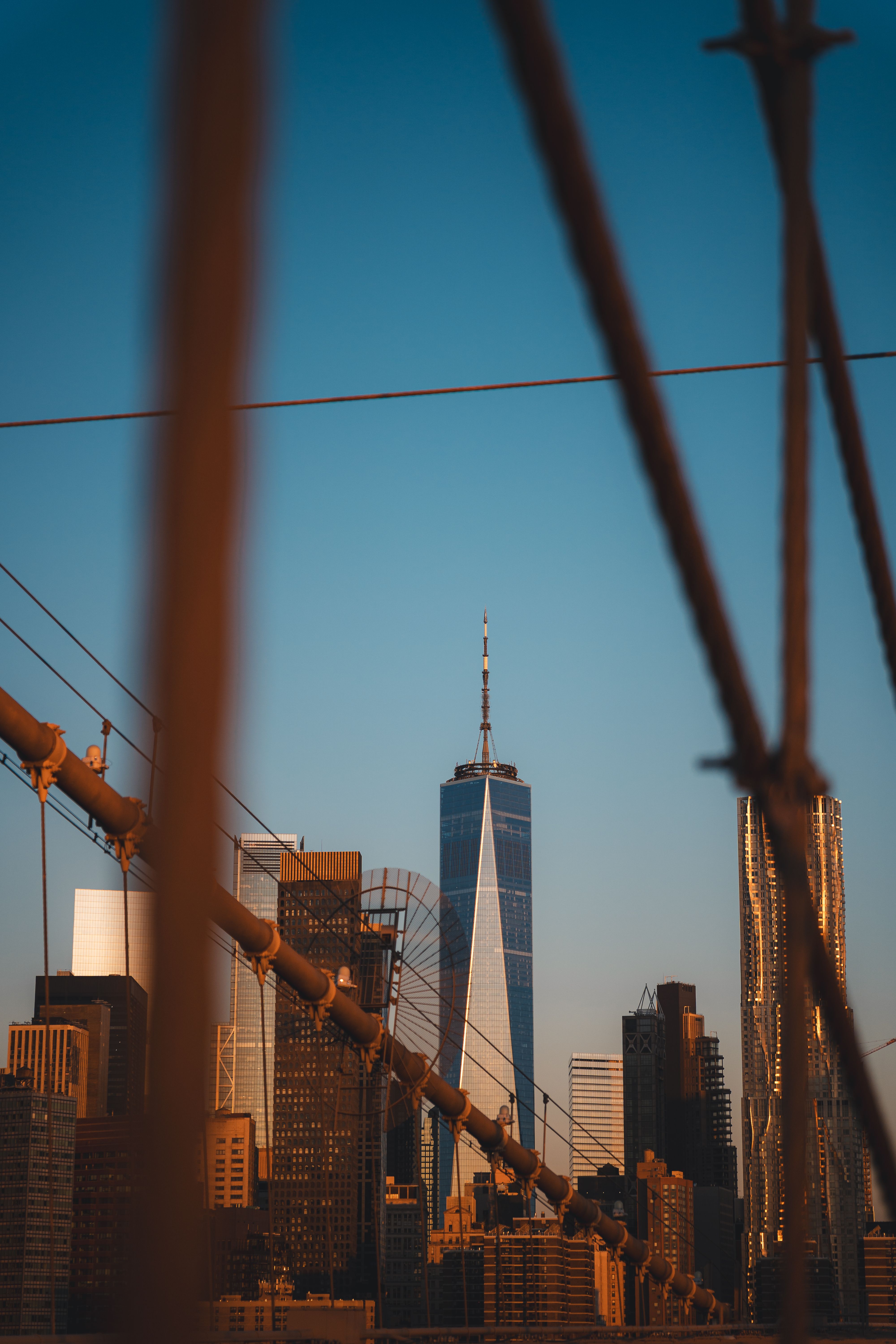 Iconic View of One World Trade Center at Sunset · Free Stock Photo