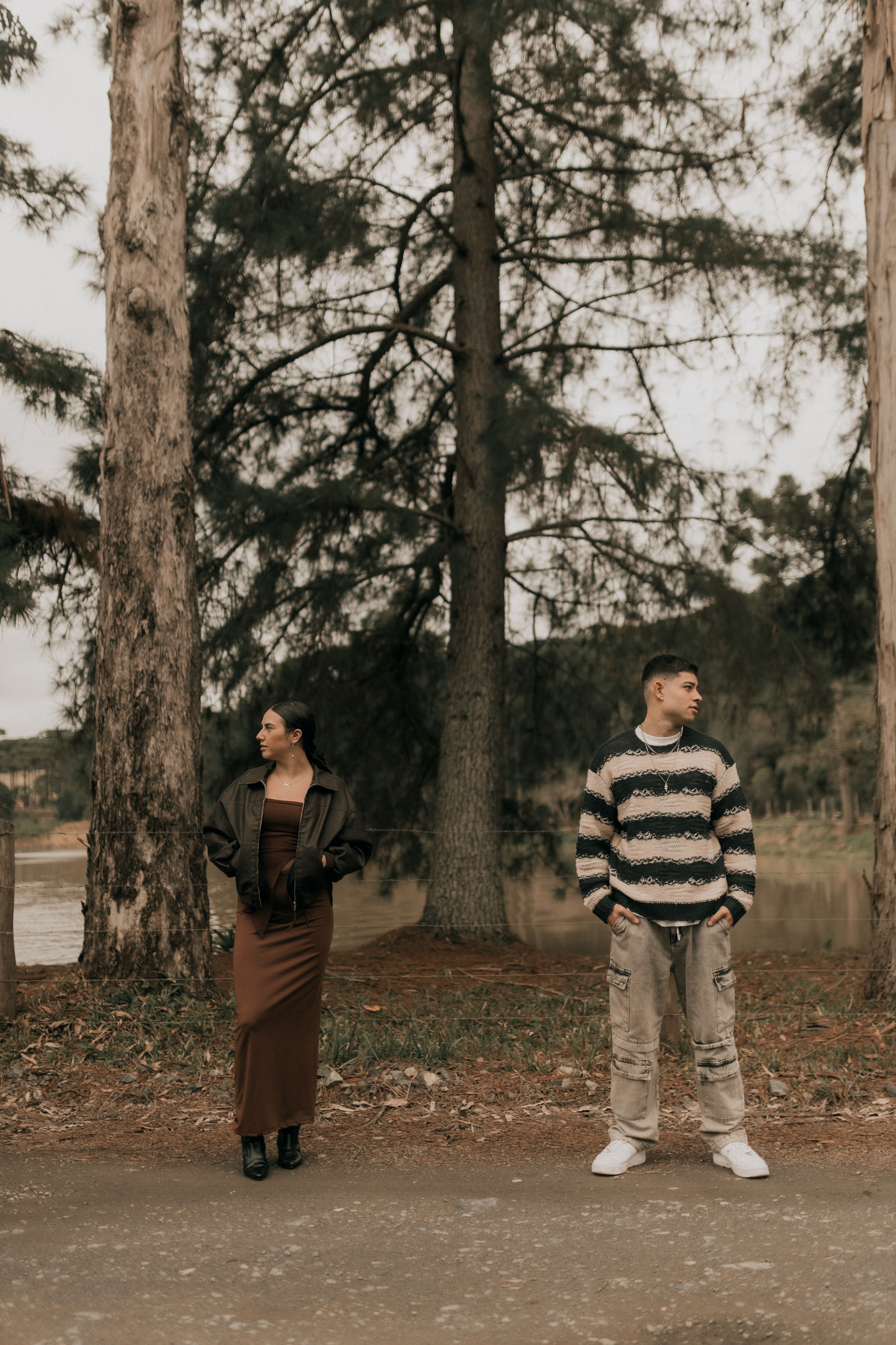 Casual Outdoor Portrait of Two Adults in Autumn · Free Stock Photo