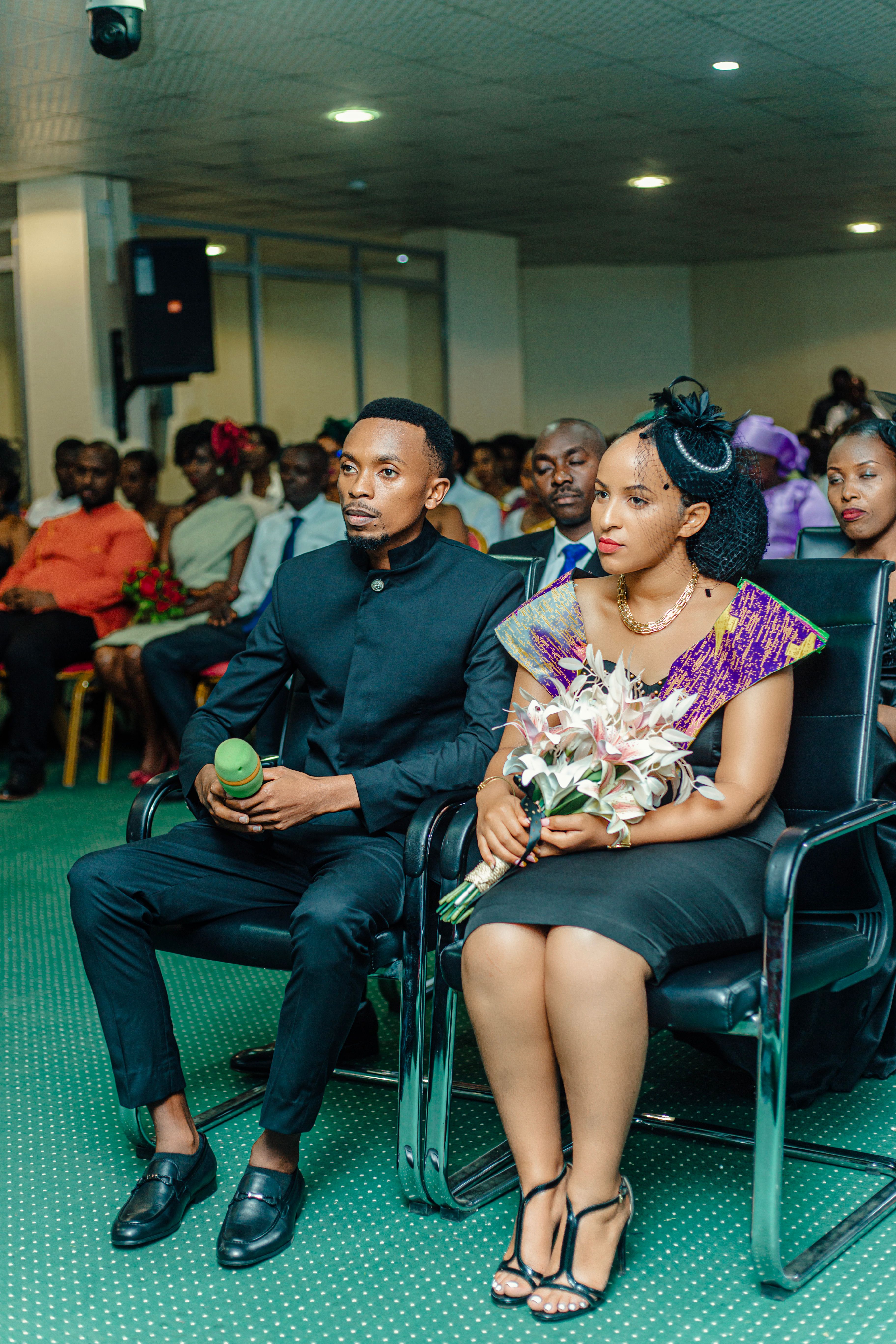 Elegant Couple at Indoor Formal Event · Free Stock Photo