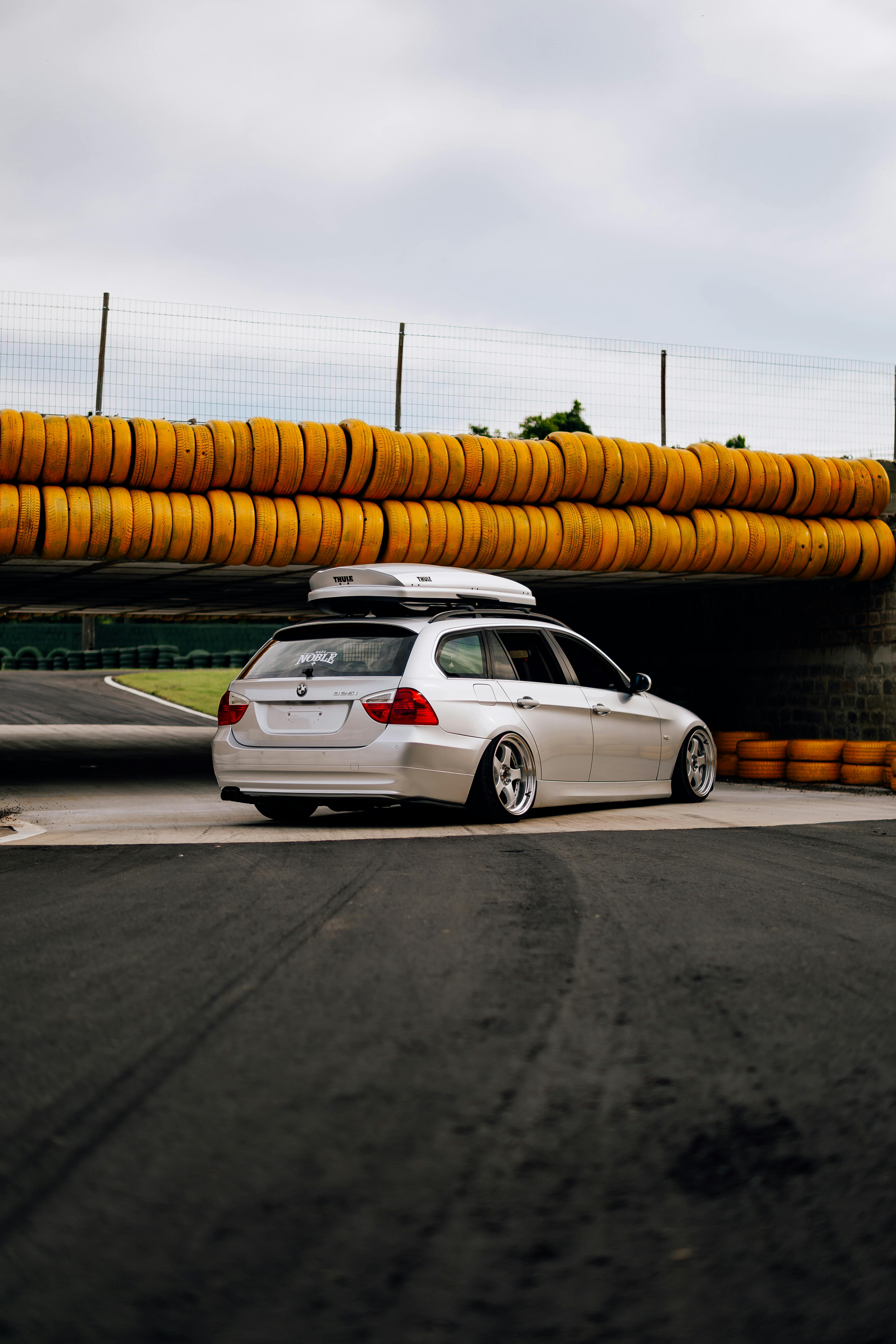 Sleek BMW Car on Brazilian Racetrack · Free Stock Photo