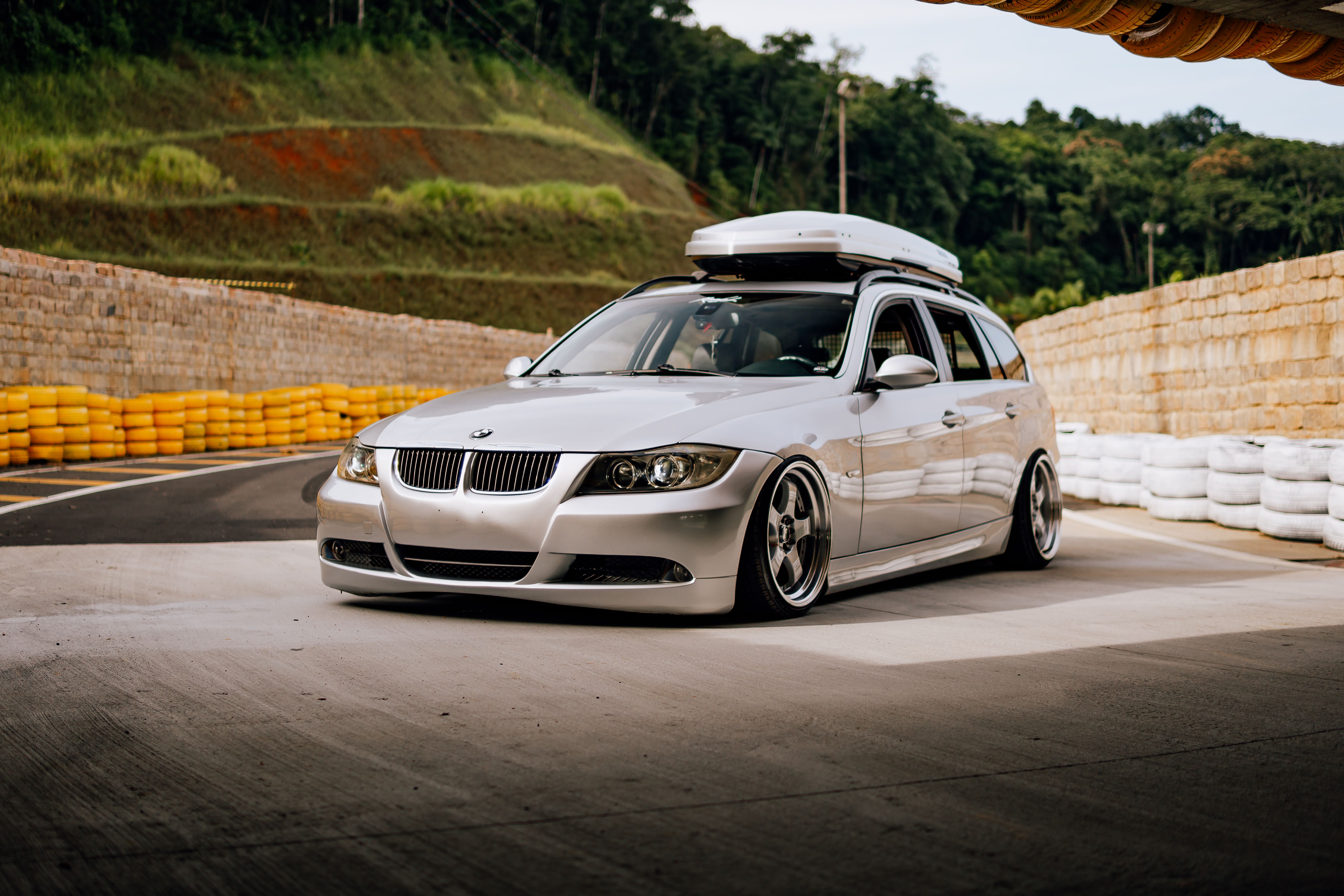 Silver BMW Station Wagon at a Car Meet in Brazil · Free Stock Photo