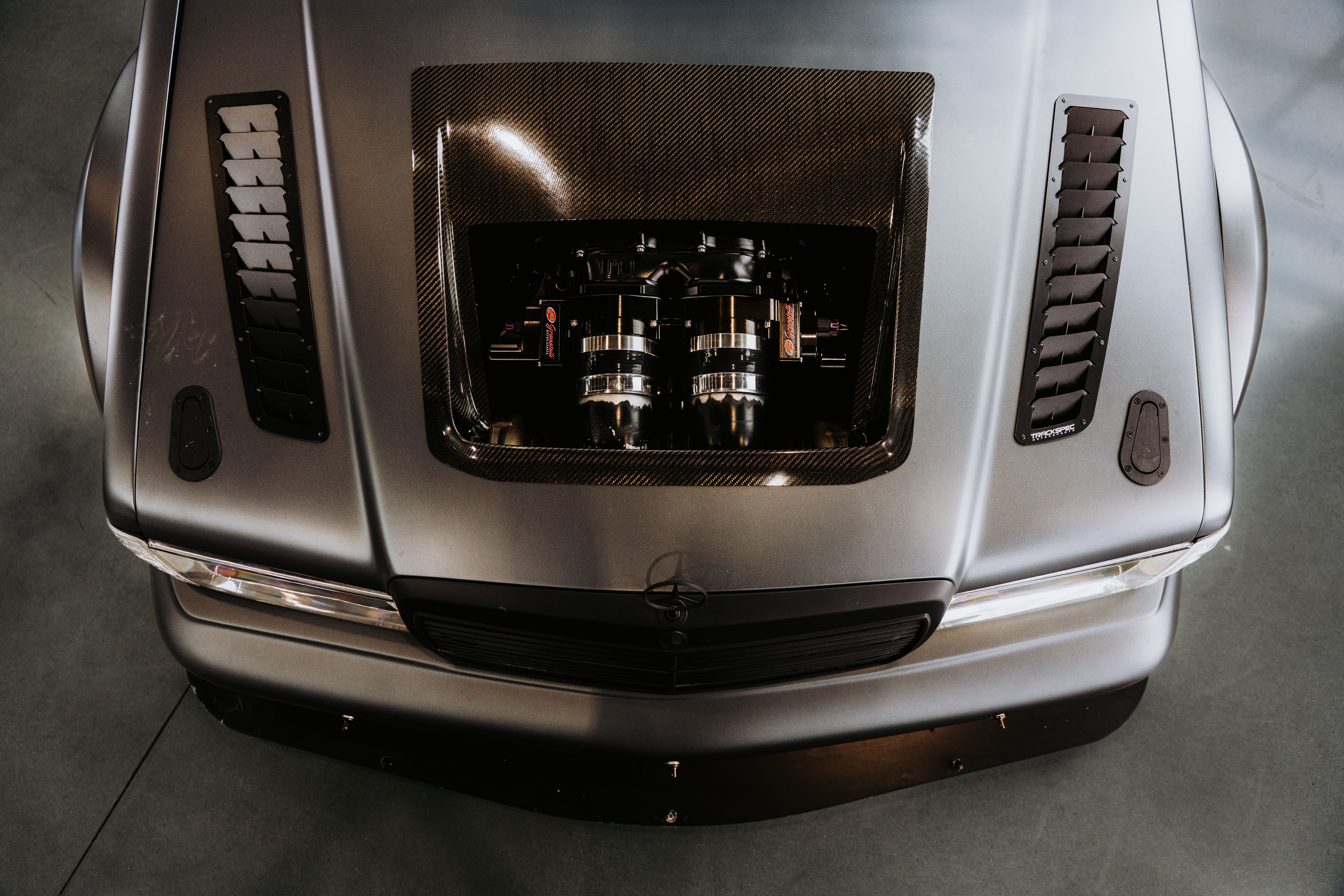 Close-up of Modified Engine on Classic Car · Free Stock Photo