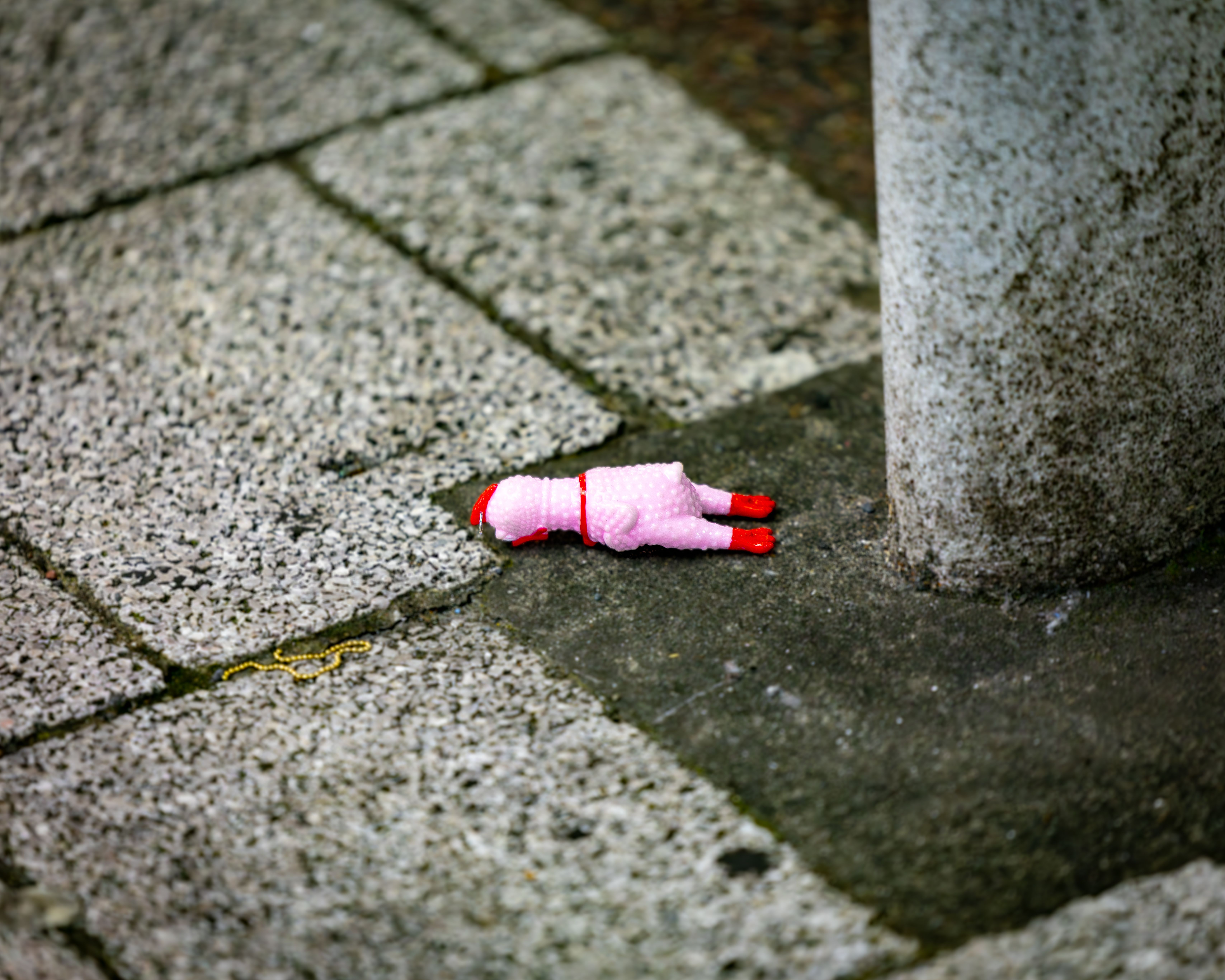 Lost Toy on Tokyo Street Pavement · Free Stock Photo