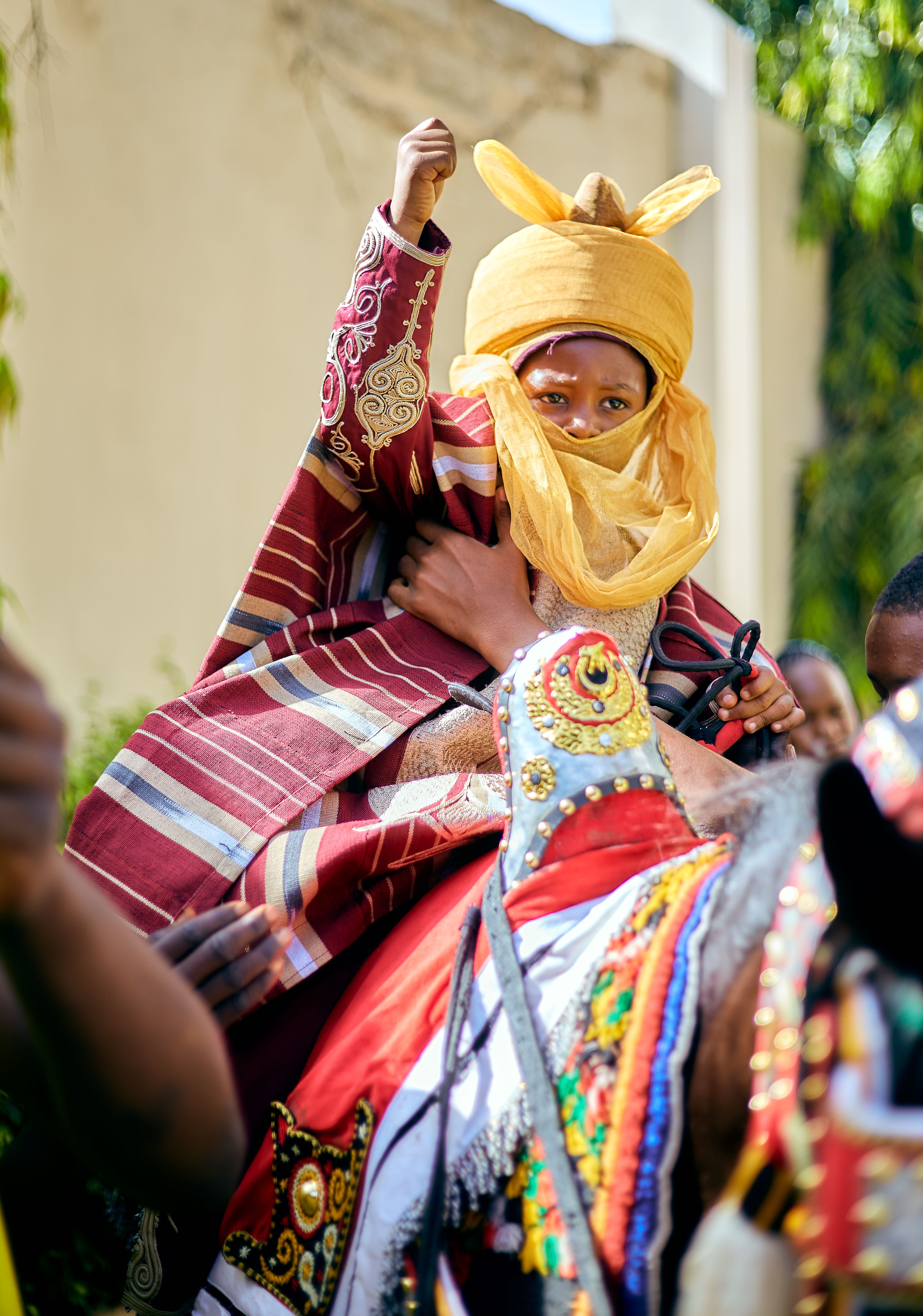 Colorful Cultural Festival with Traditional Attire · Free Stock Photo