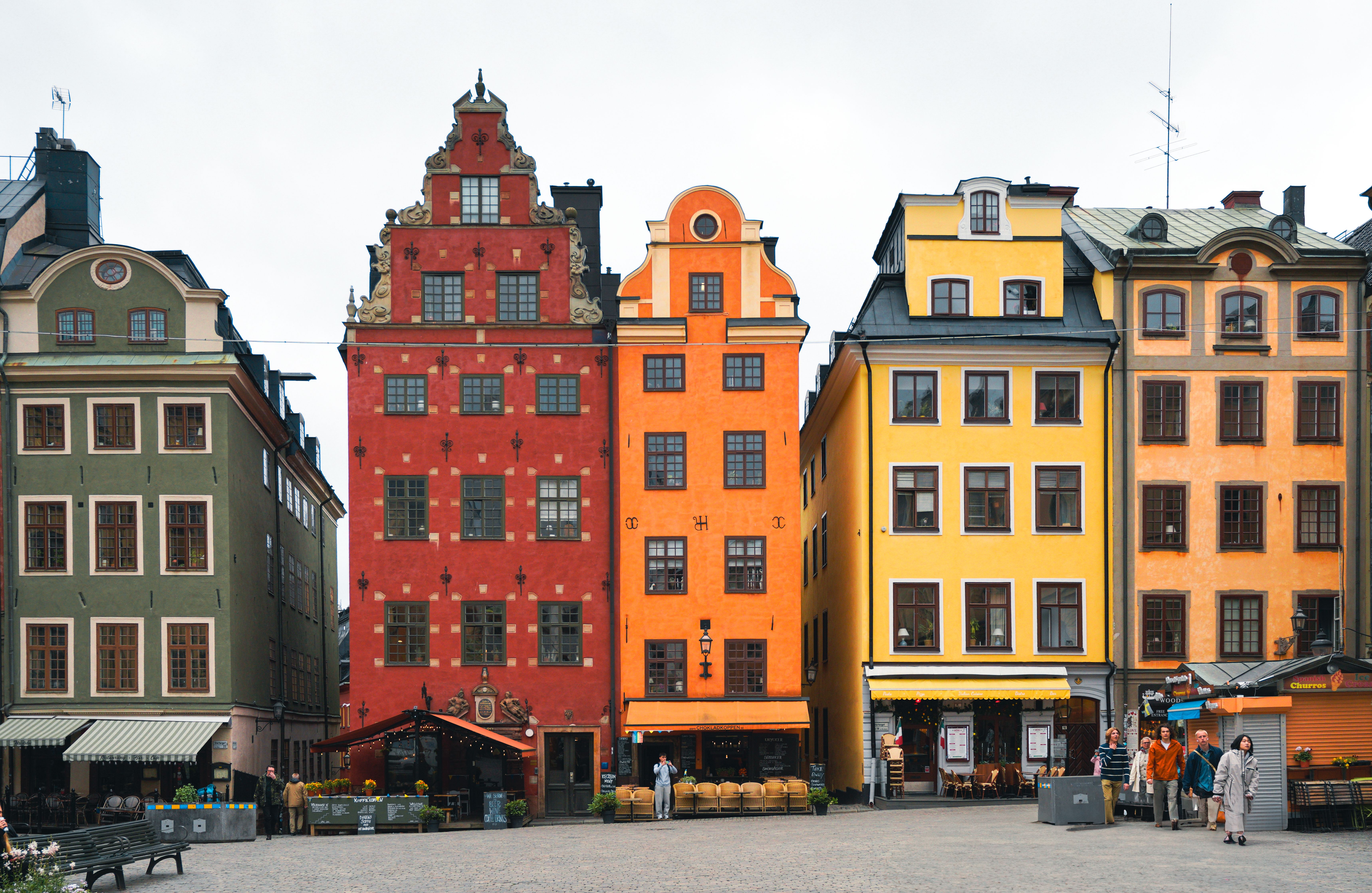 Colorful Historic Buildings in Stockholm's Gamla Stan · Free Stock Photo