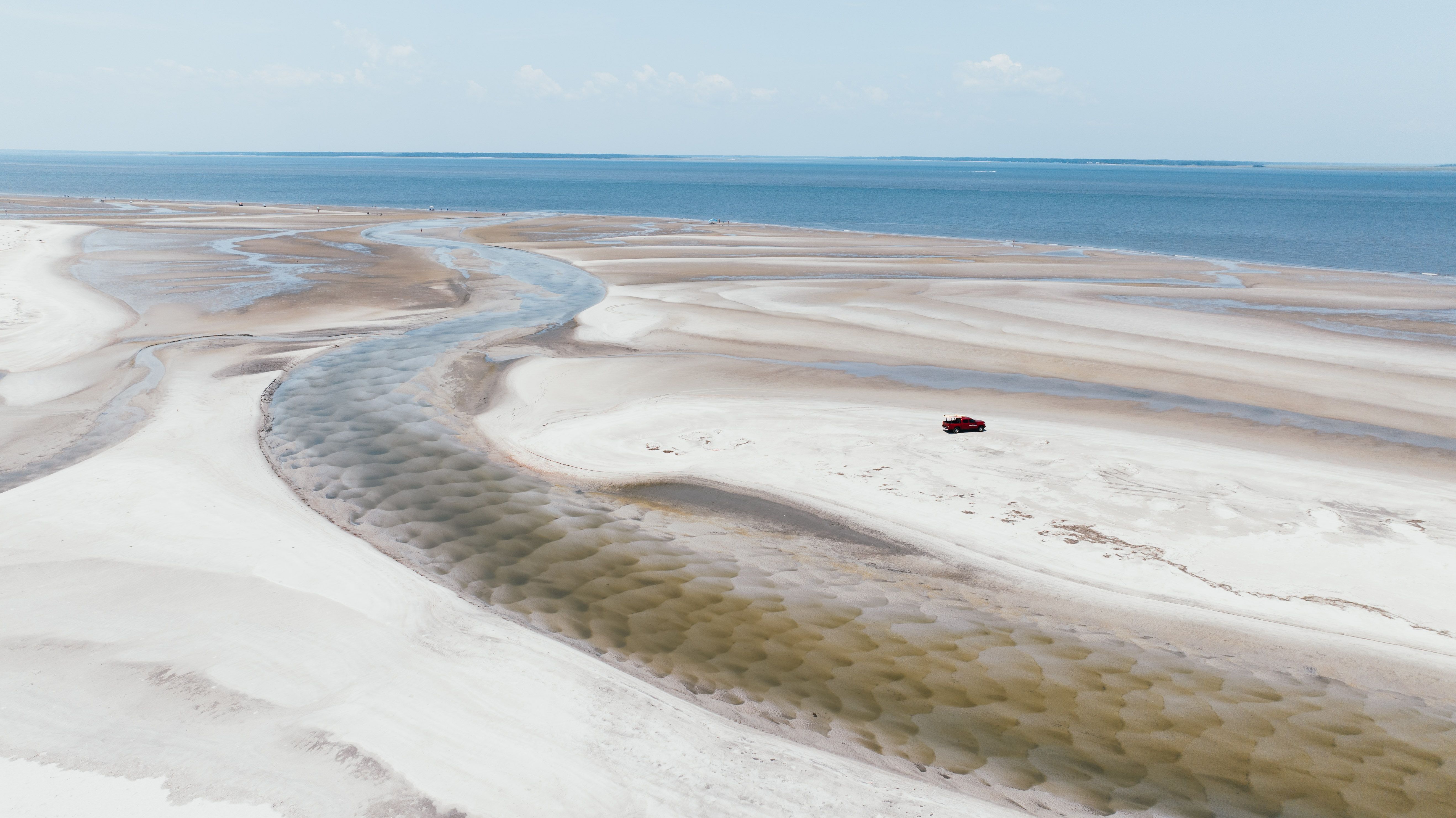 Aerial View of Sandbanks and Ocean on Hilton Head Island · Free Stock Photo