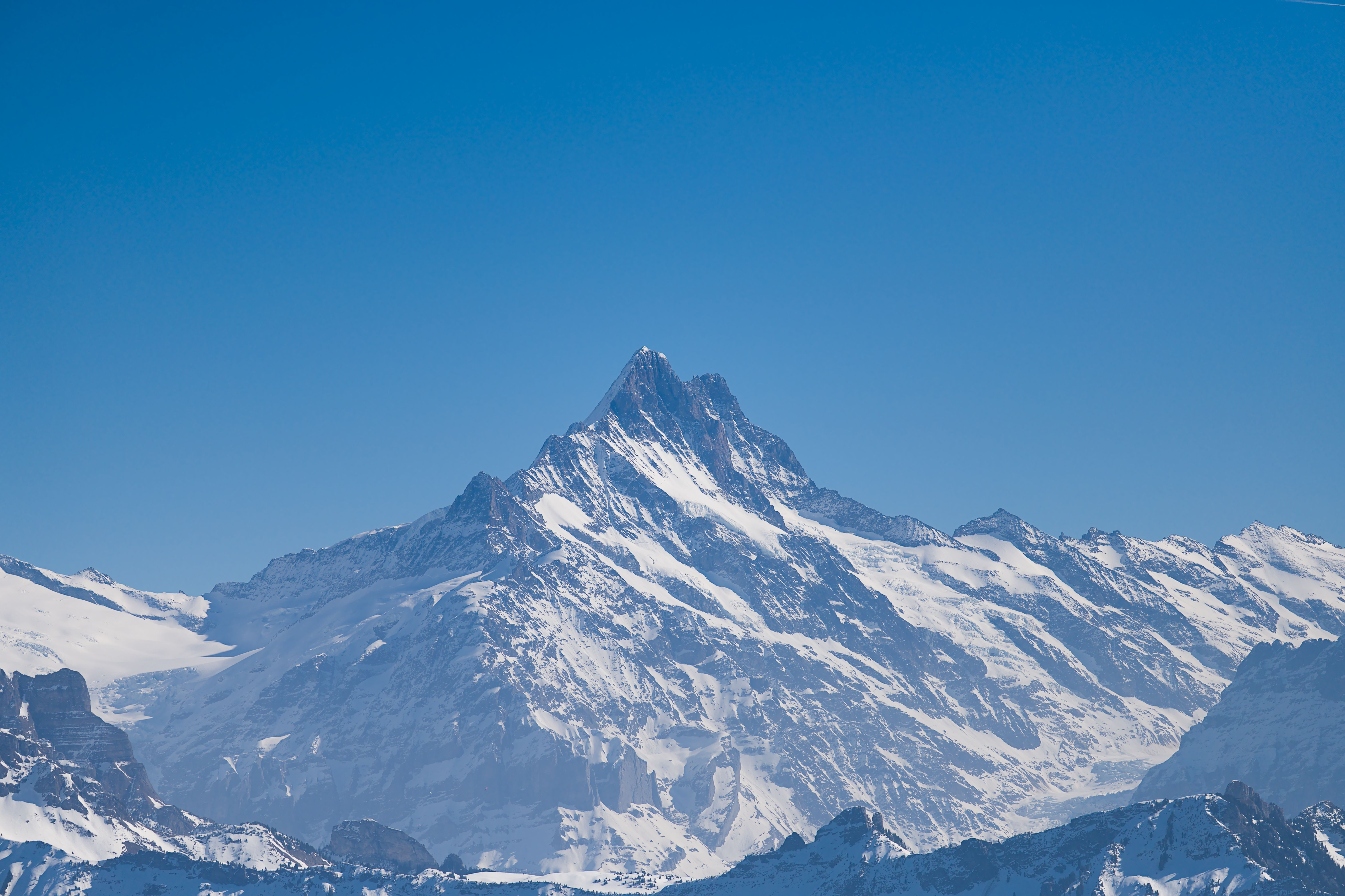 Majestic View of the Swiss Alps Mountain Peak · Free Stock Photo
