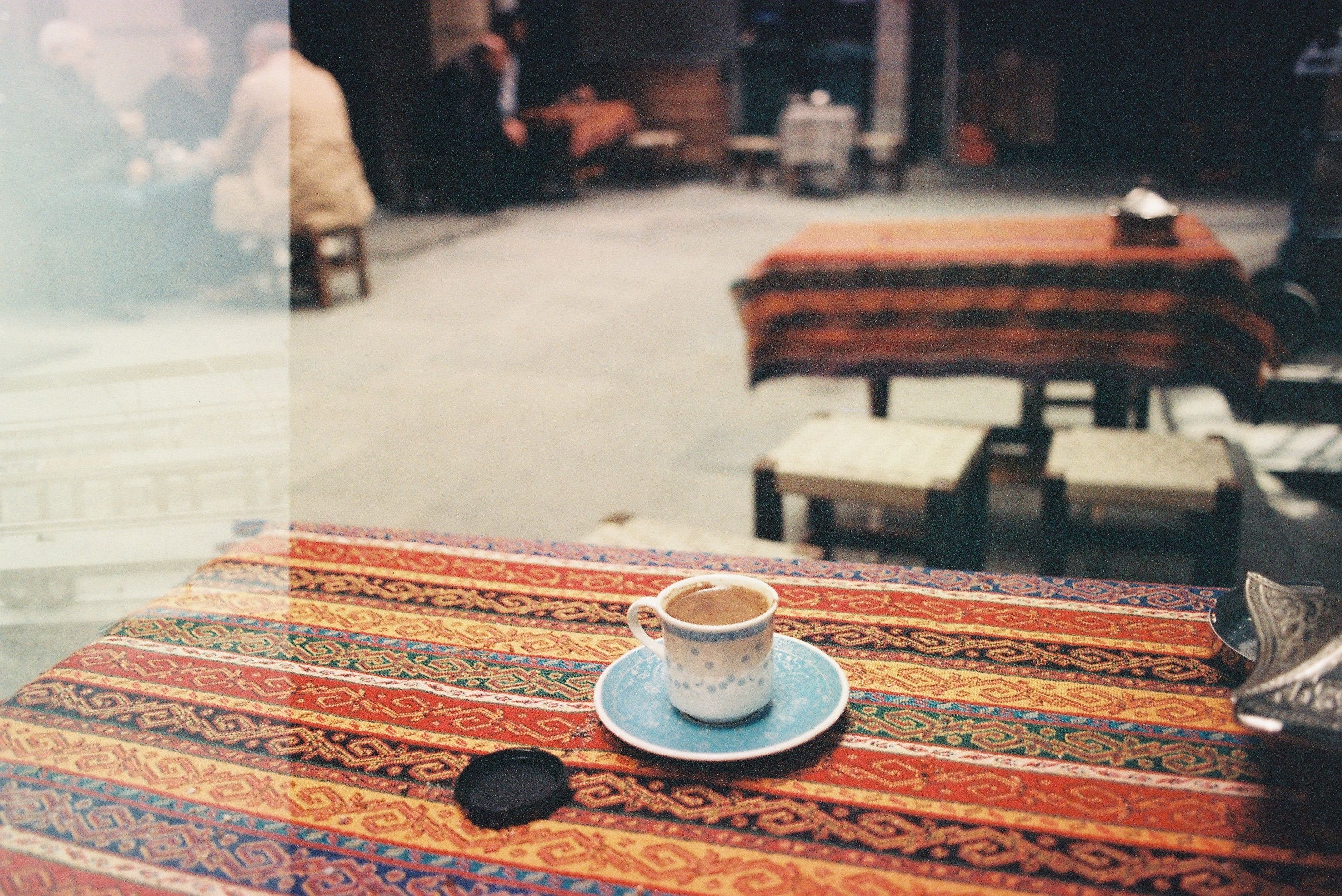 Traditional Café Ambiance with Turkish Coffee · Free Stock Photo