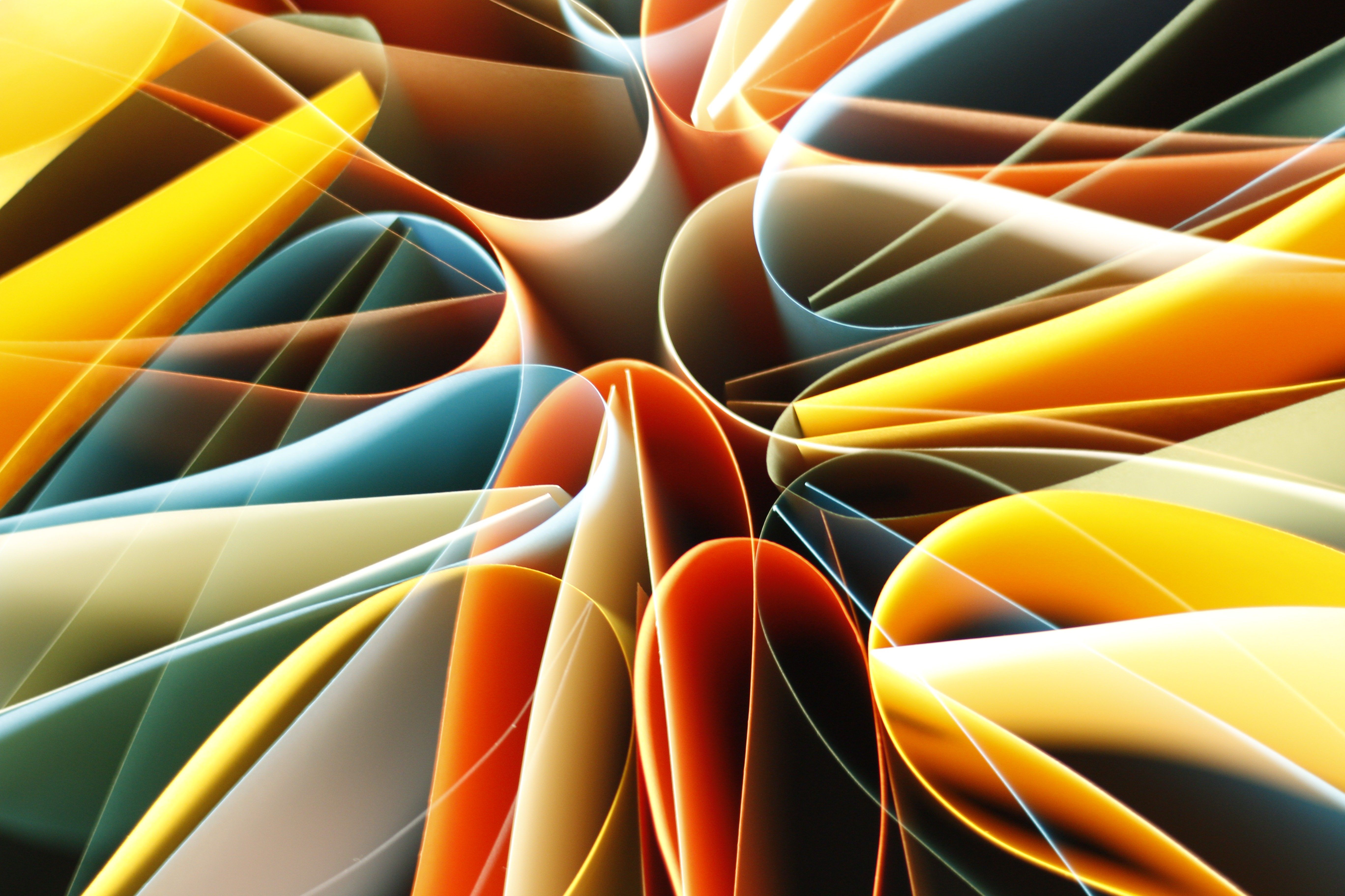 Vibrant Abstract Art with Dynamic Shapes · Free Stock Photo
