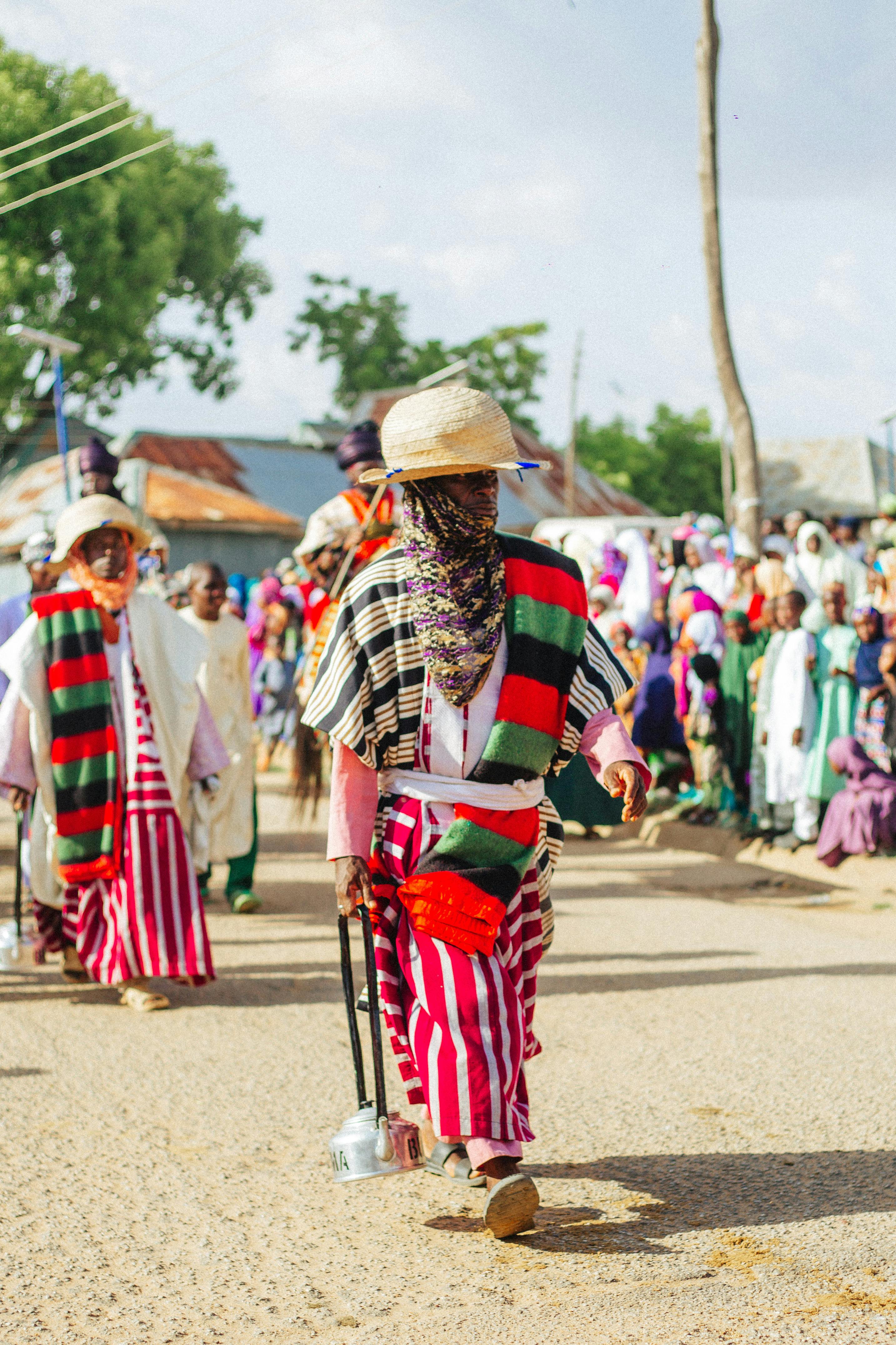 Colorful Traditional Parade in Local Festival · Free Stock Photo